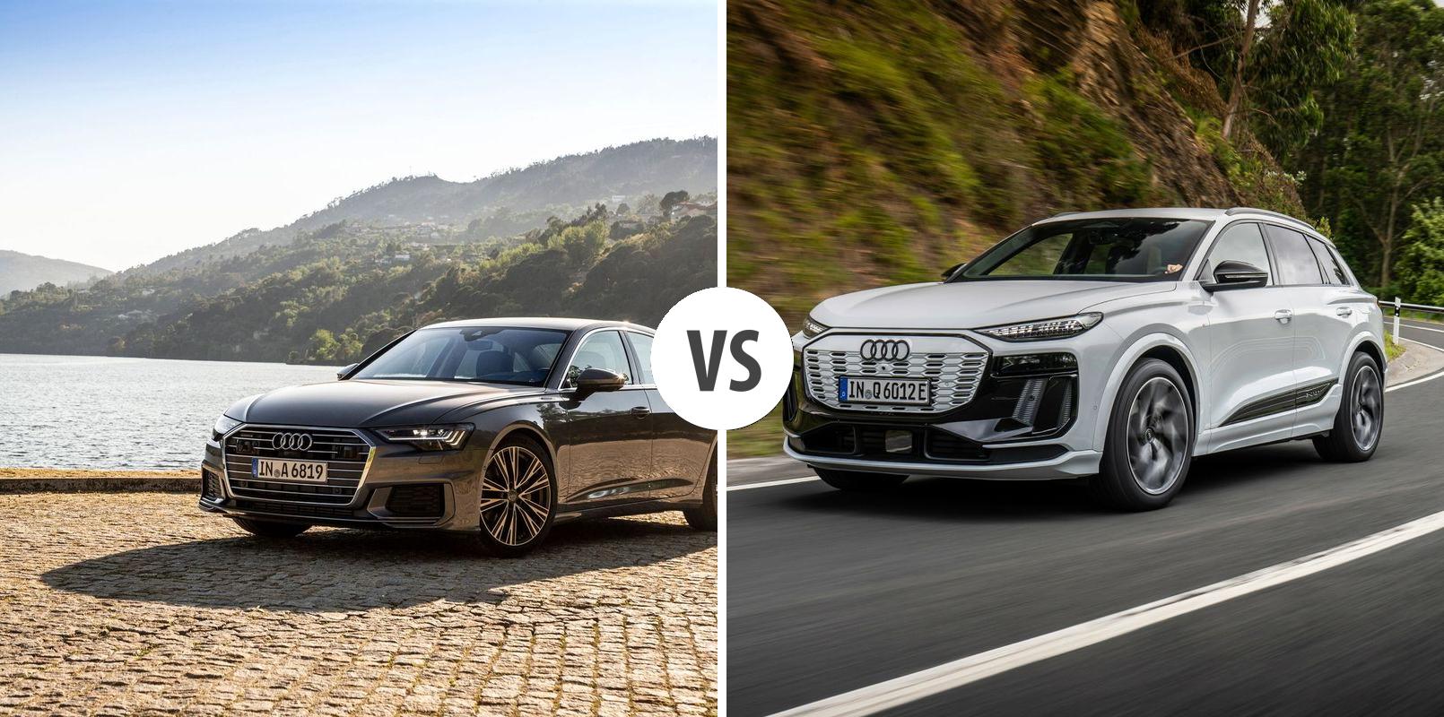 Audi A6 Limousine vs Audi Q6 e-tron comparison - differences, prices ...