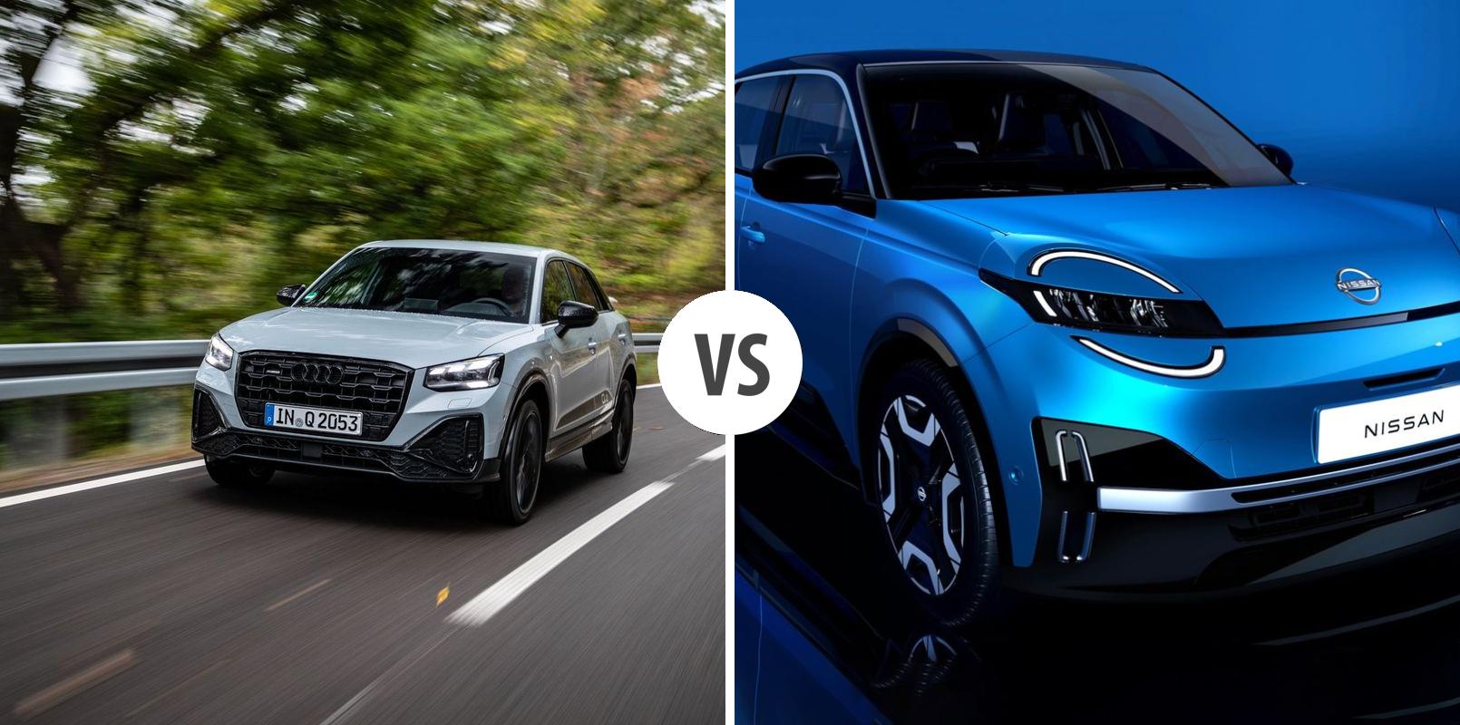 Audi Q2 vs Nissan Micra comparison - differences, prices & technical data