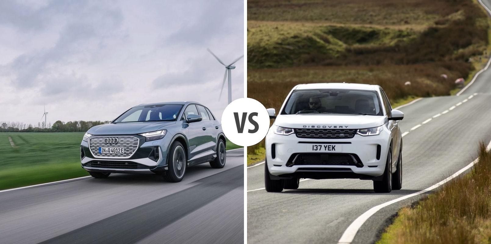 Audi Q4 e-tron vs Land Rover Discovery Sport comparison - differences ...