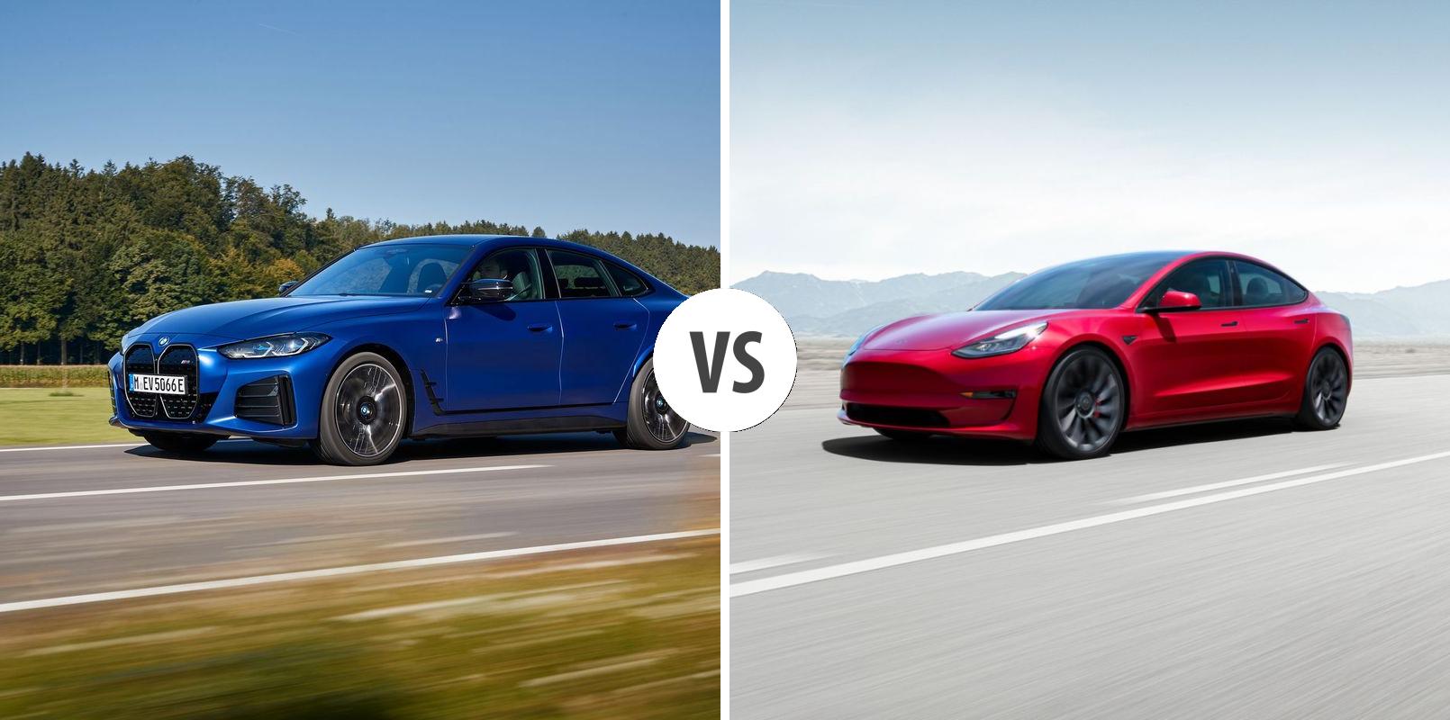 BMW i4 vs Tesla Model 3 - Differences and prices compared