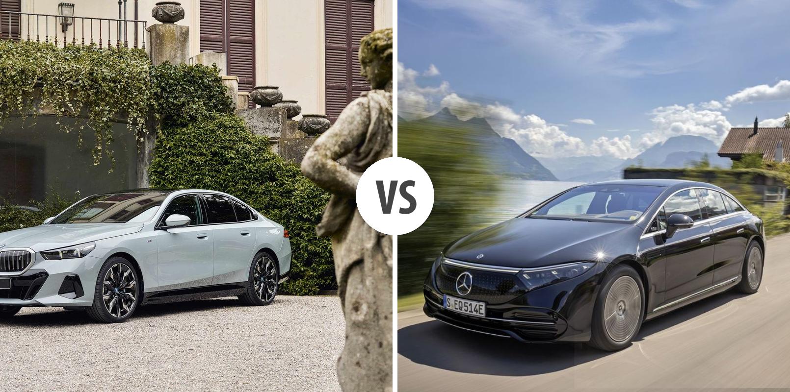 BMW i5 vs Mercedes EQS comparison - differences, prices & technical data