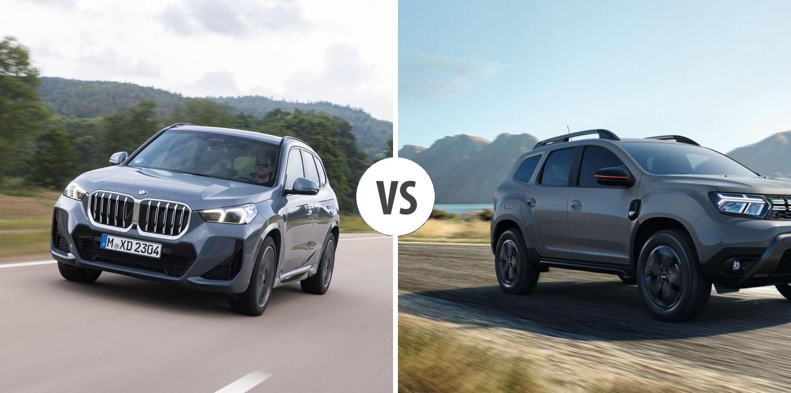 BMW X1 vs Dacia Duster comparison - differences, prices & technical data