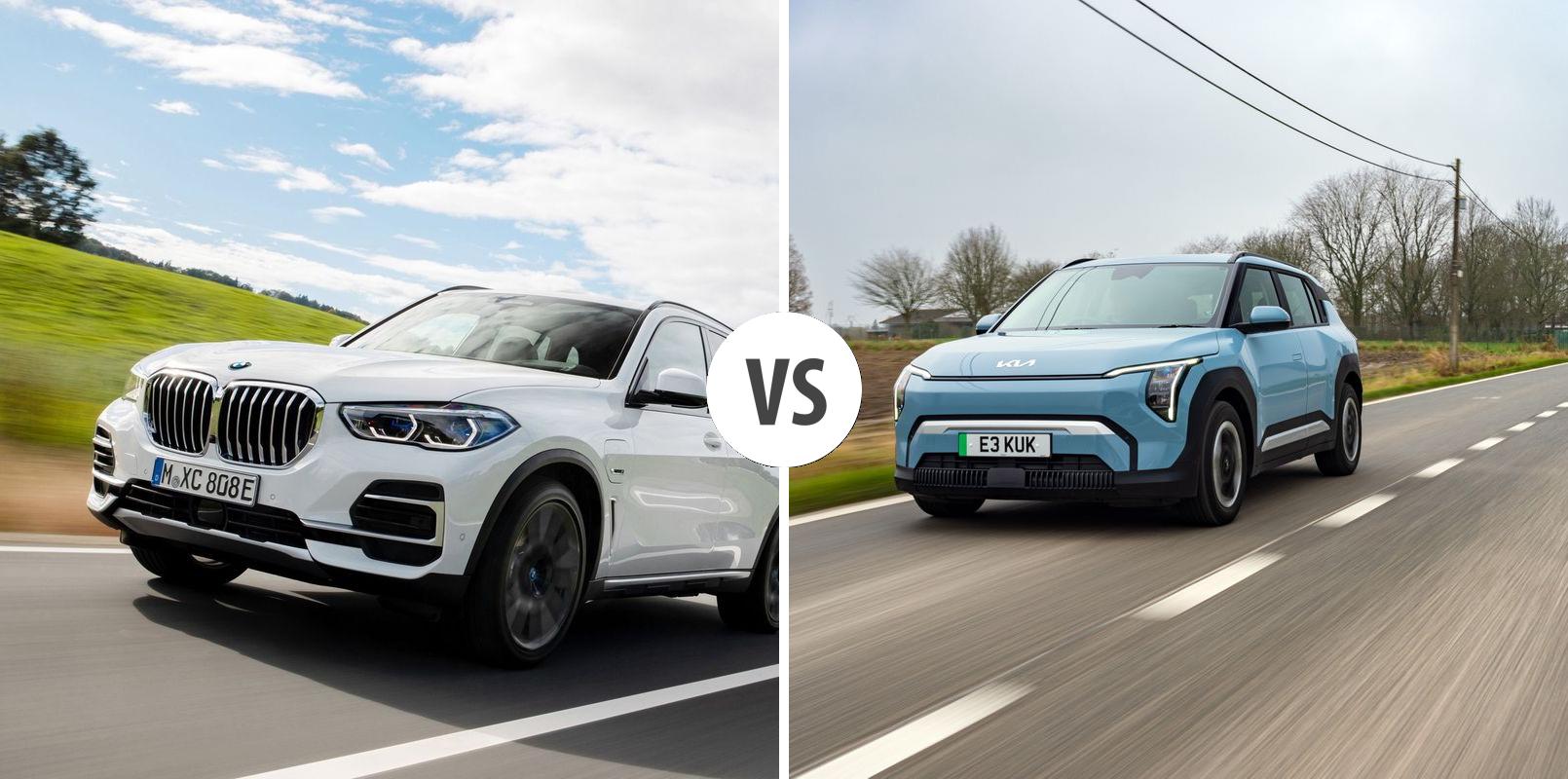 BMW X5 vs Kia EV3 comparison - differences, prices & technical data