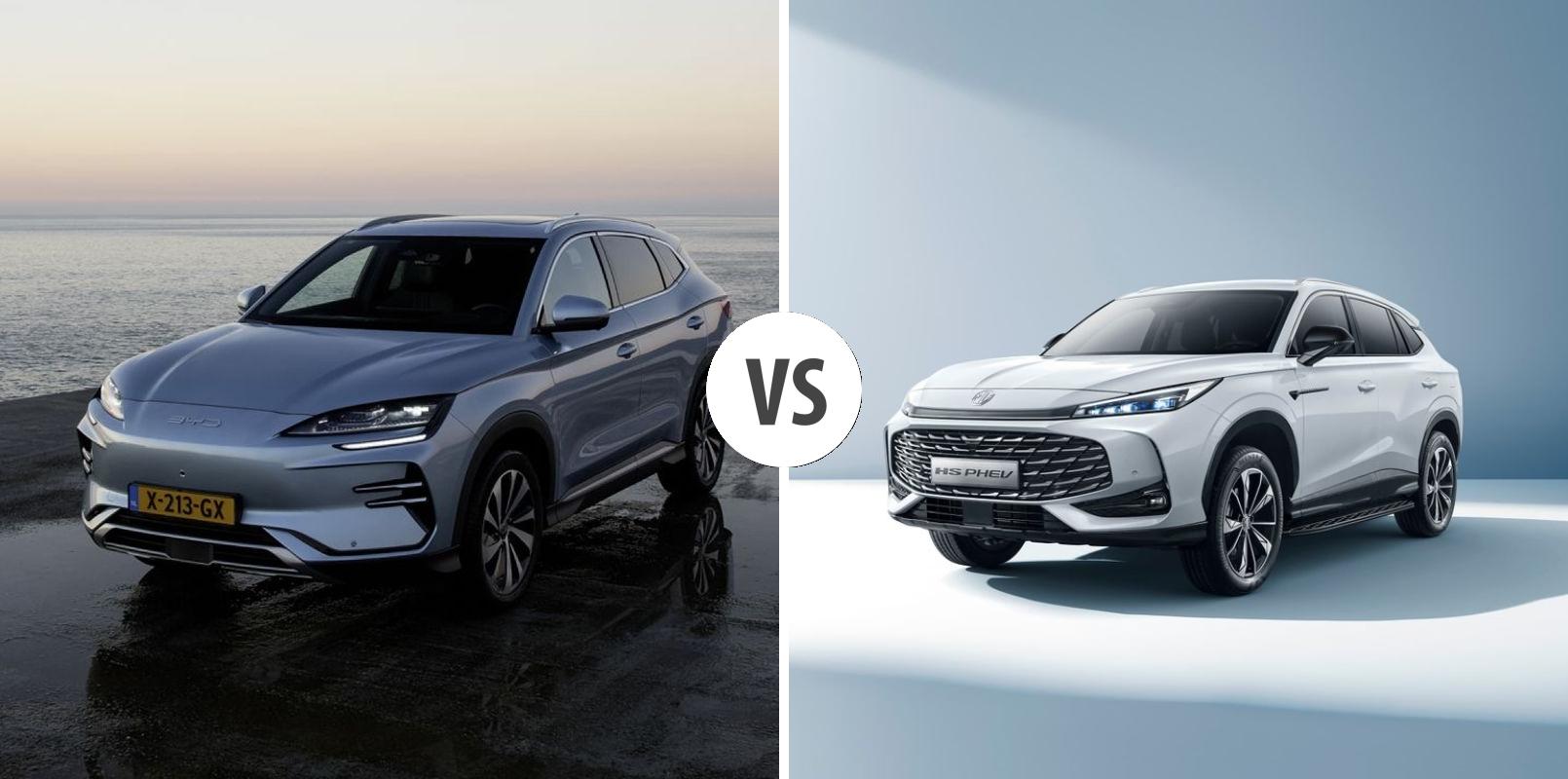 BYD Seal U vs MG HS comparison - differences, prices & technical data