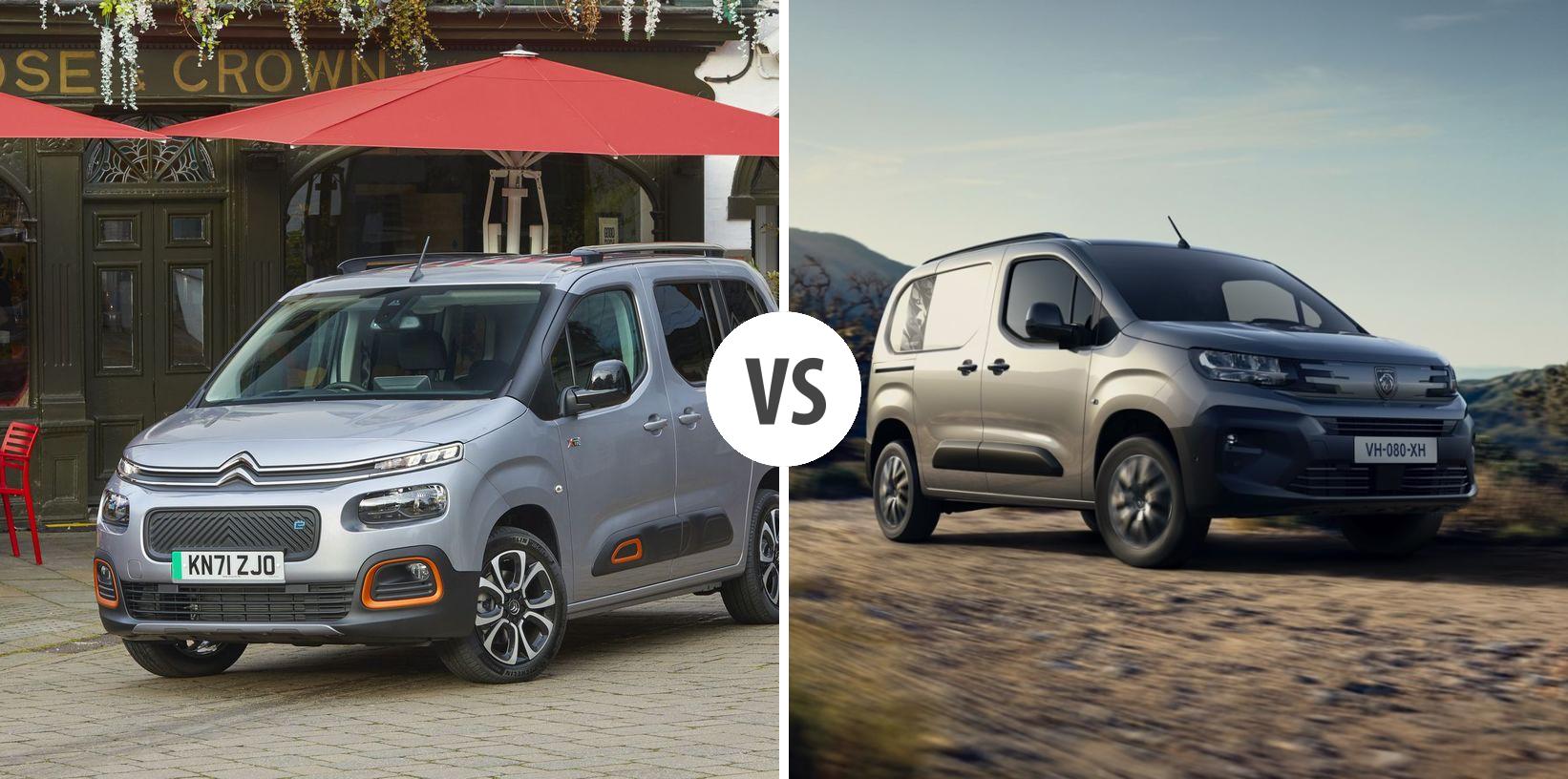 Citroen Berlingo vs Peugeot Partner comparison - differences, prices ...