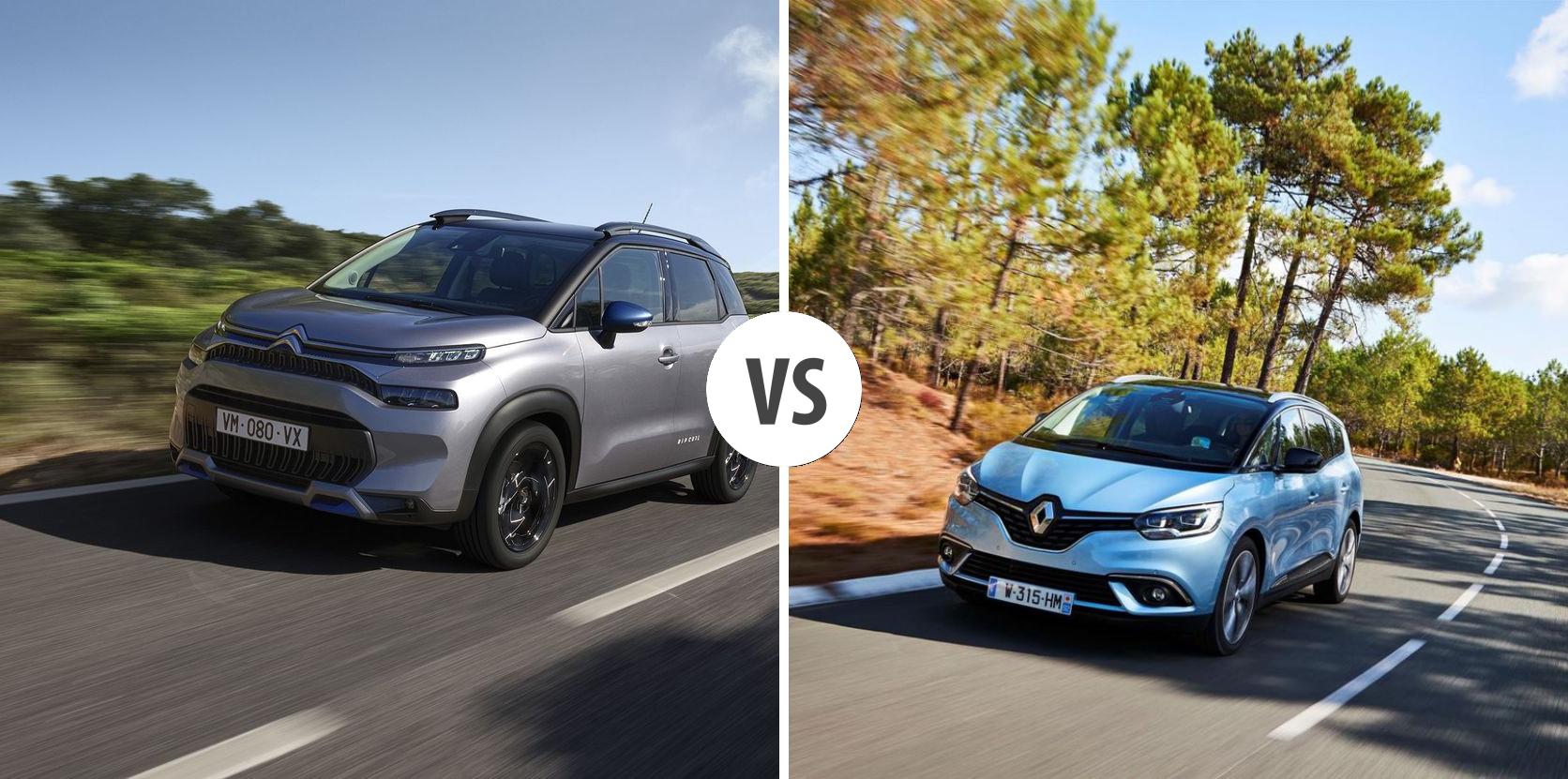 Citroen C3 Aircross vs Renault Scénic - Differences and prices compared