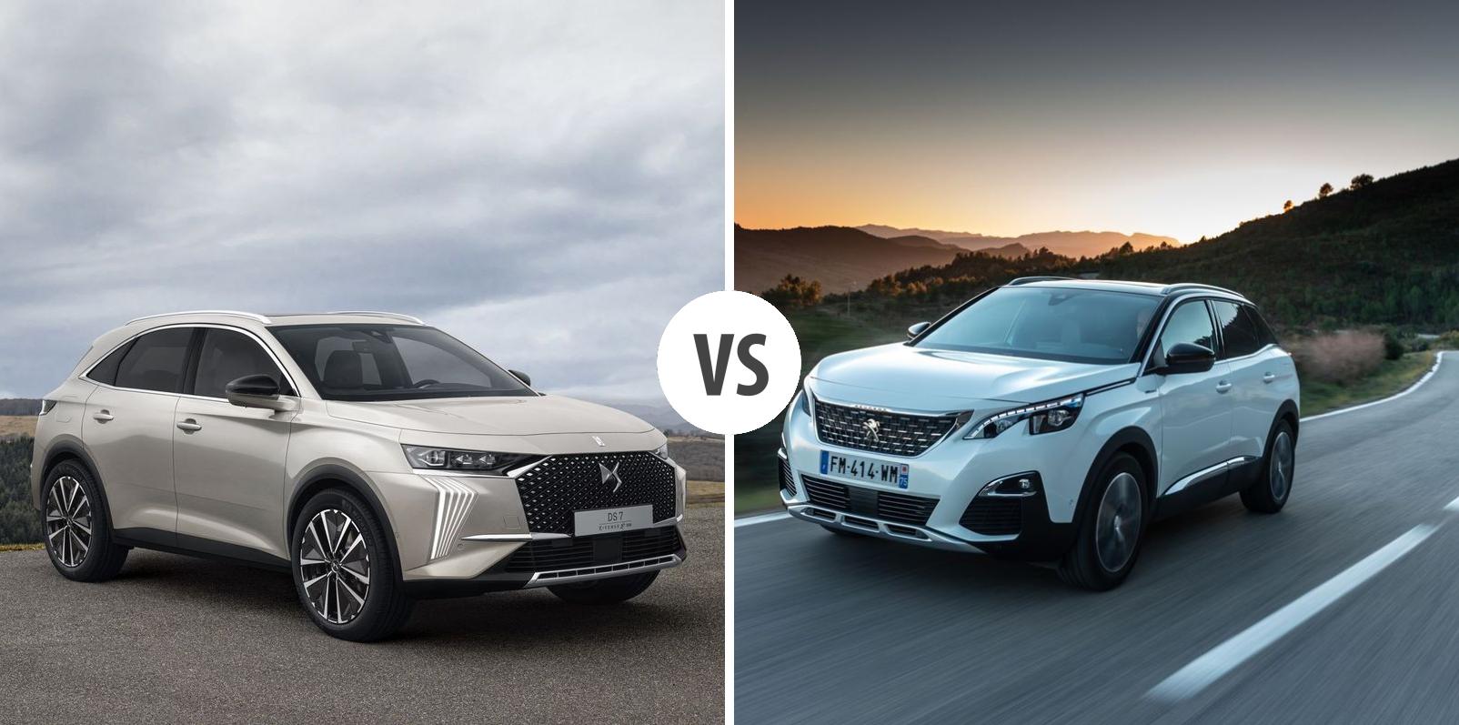 DS Automobiles DS 7 vs Peugeot 3008 - Differences and prices compared