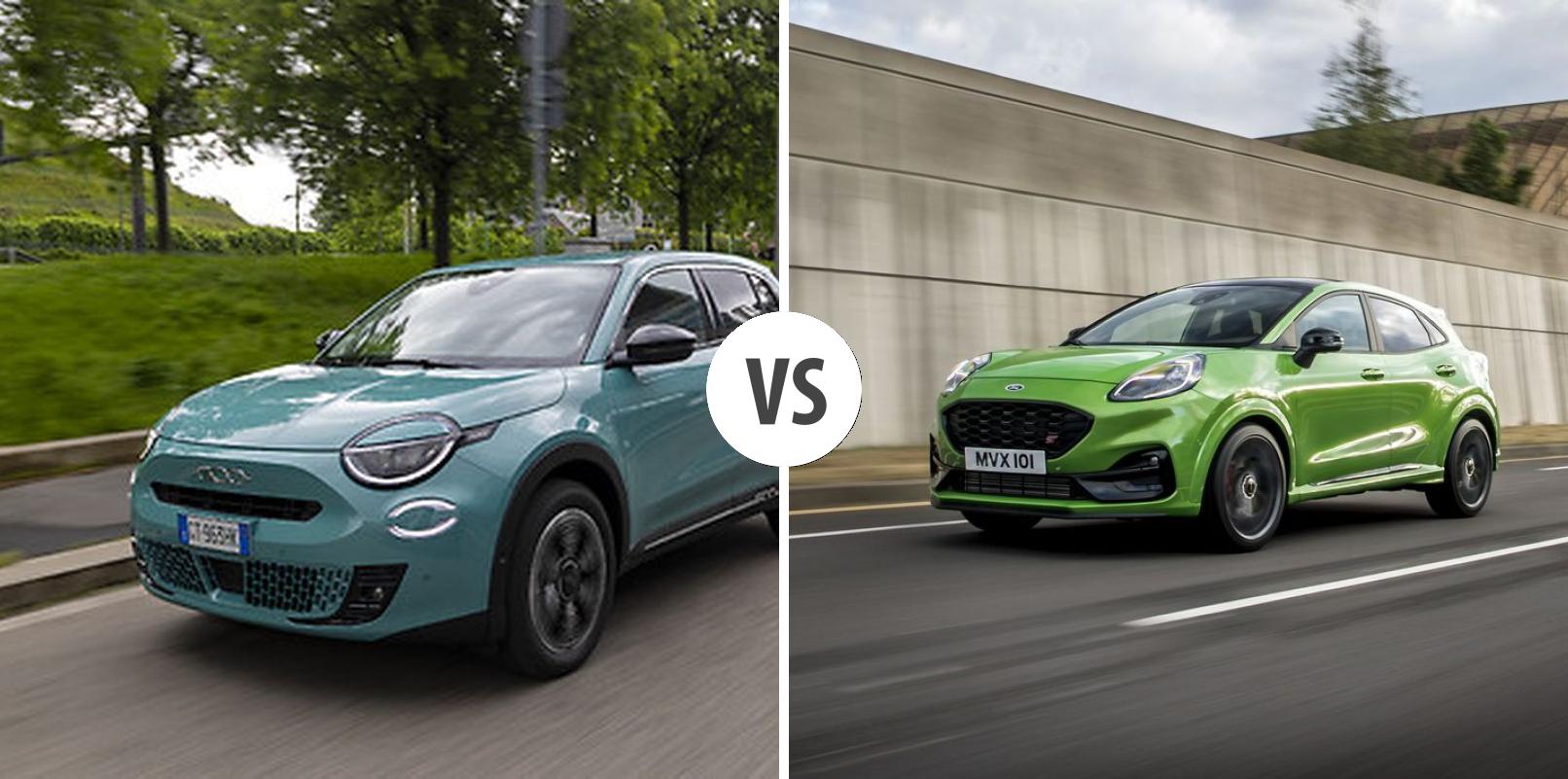 Fiat 600 vs Ford Puma comparison - differences, prices & technical data