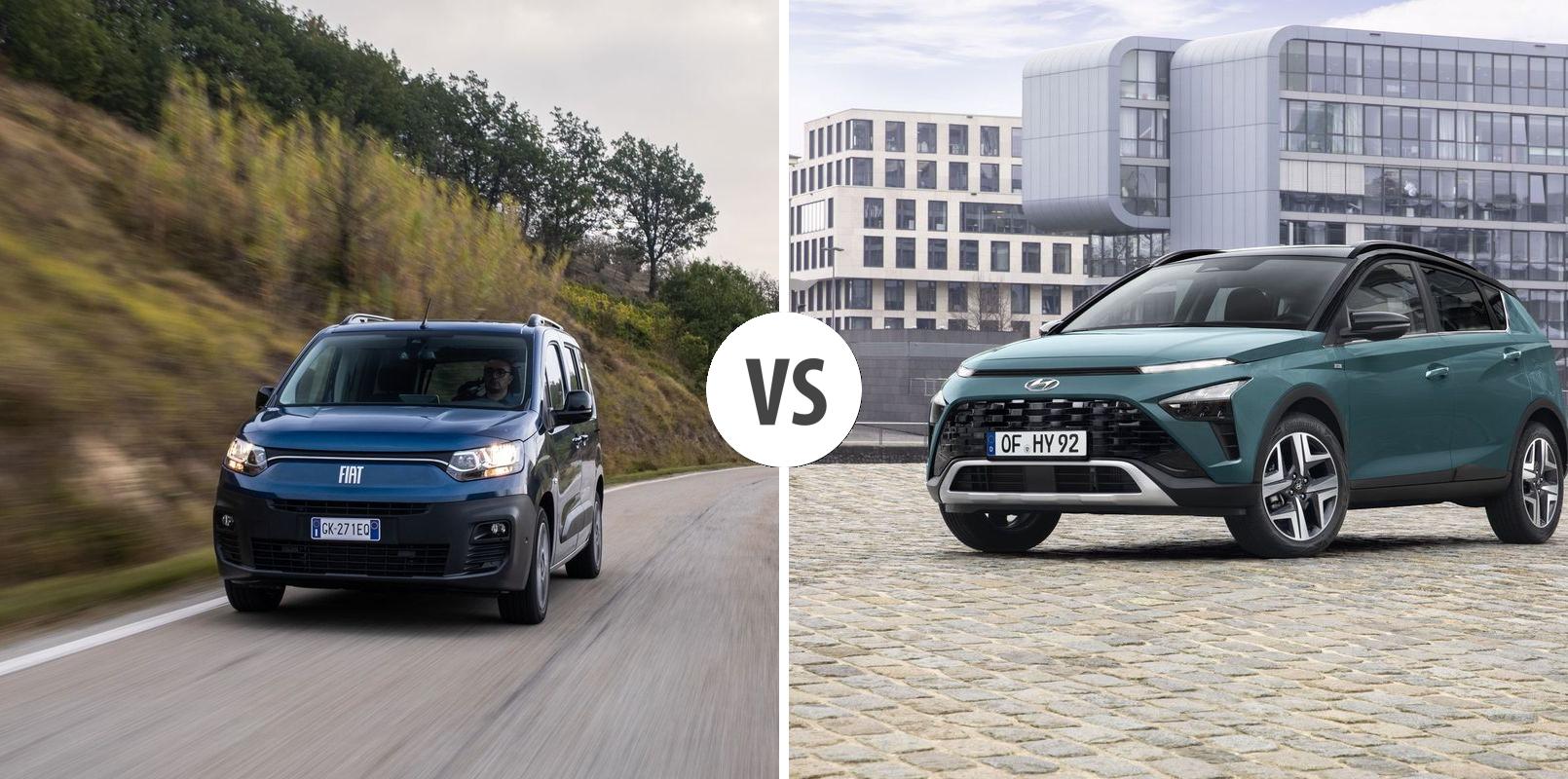 Fiat Doblò vs Hyundai Bayon comparison - differences, prices ...