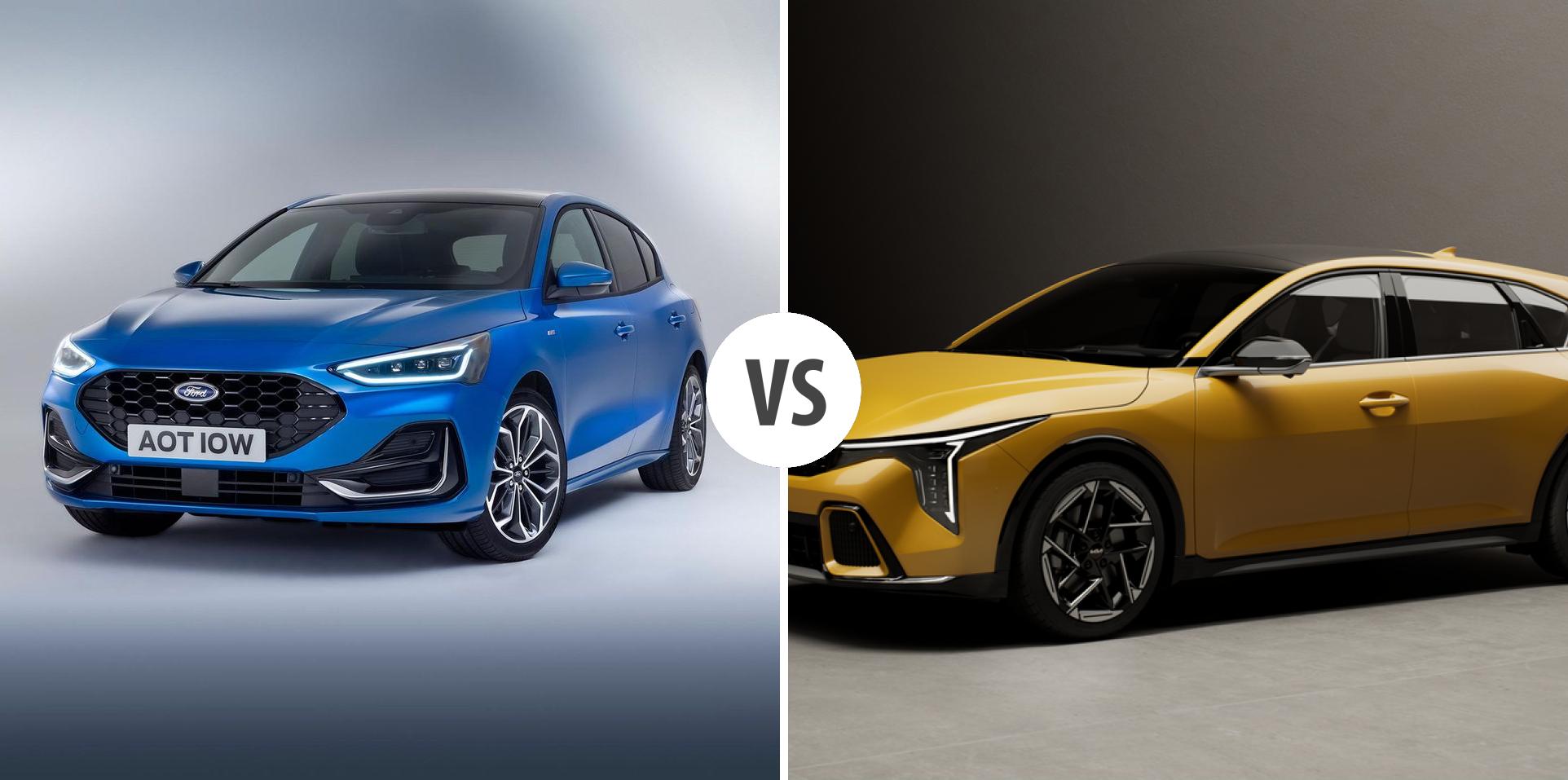 Ford Focus vs Kia K4 comparison - differences, prices & technical data