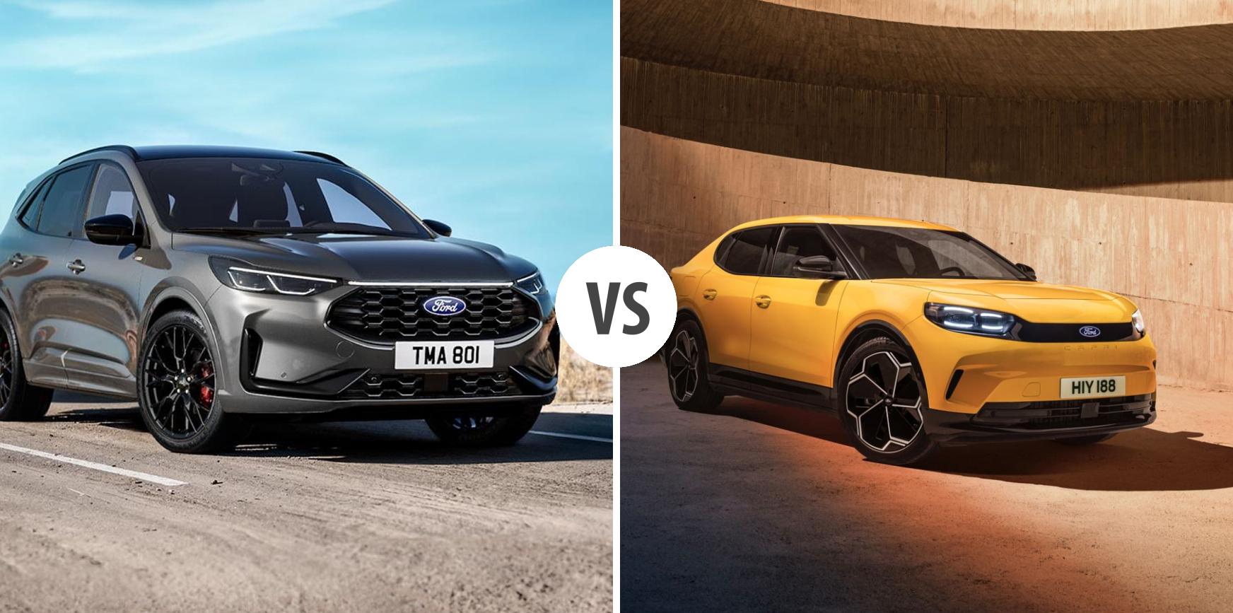 Ford Kuga vs Ford Capri comparison - differences, prices & technical data