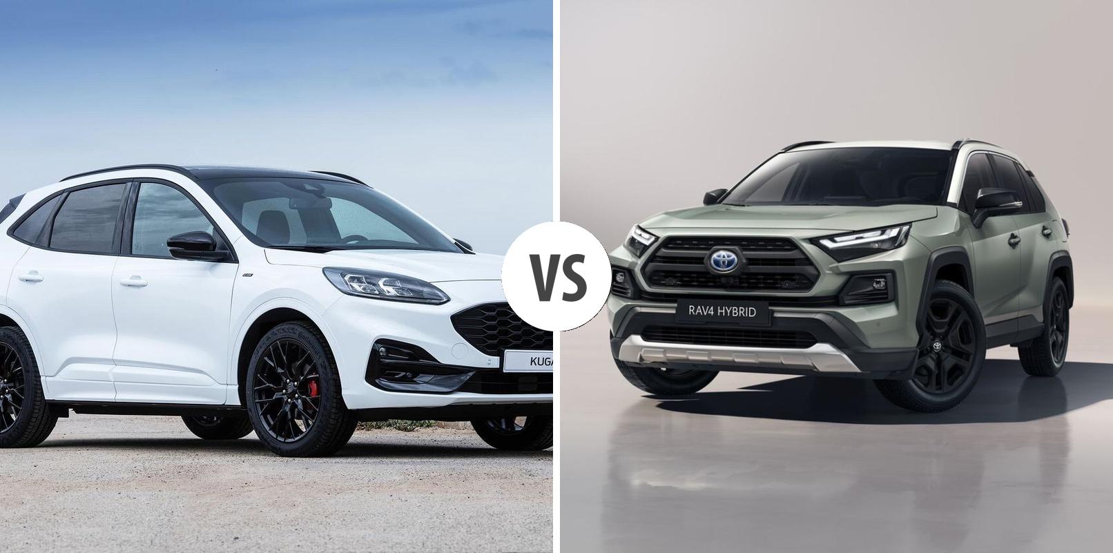 Ford Kuga vs Toyota RAV4 comparison - differences, prices & technical data