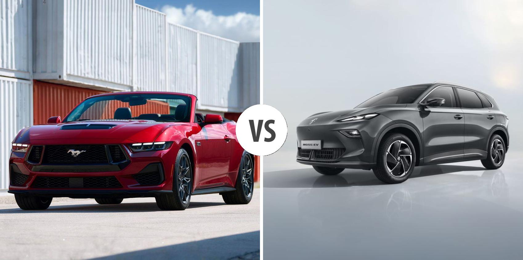 Ford Mustang Convertible vs MG MGS5 EV comparison - differences, prices ...