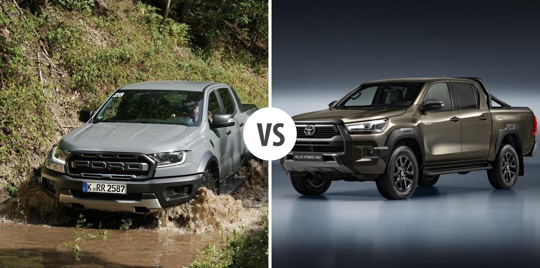 Ford Ranger vs Toyota Hilux - Differences and prices compared