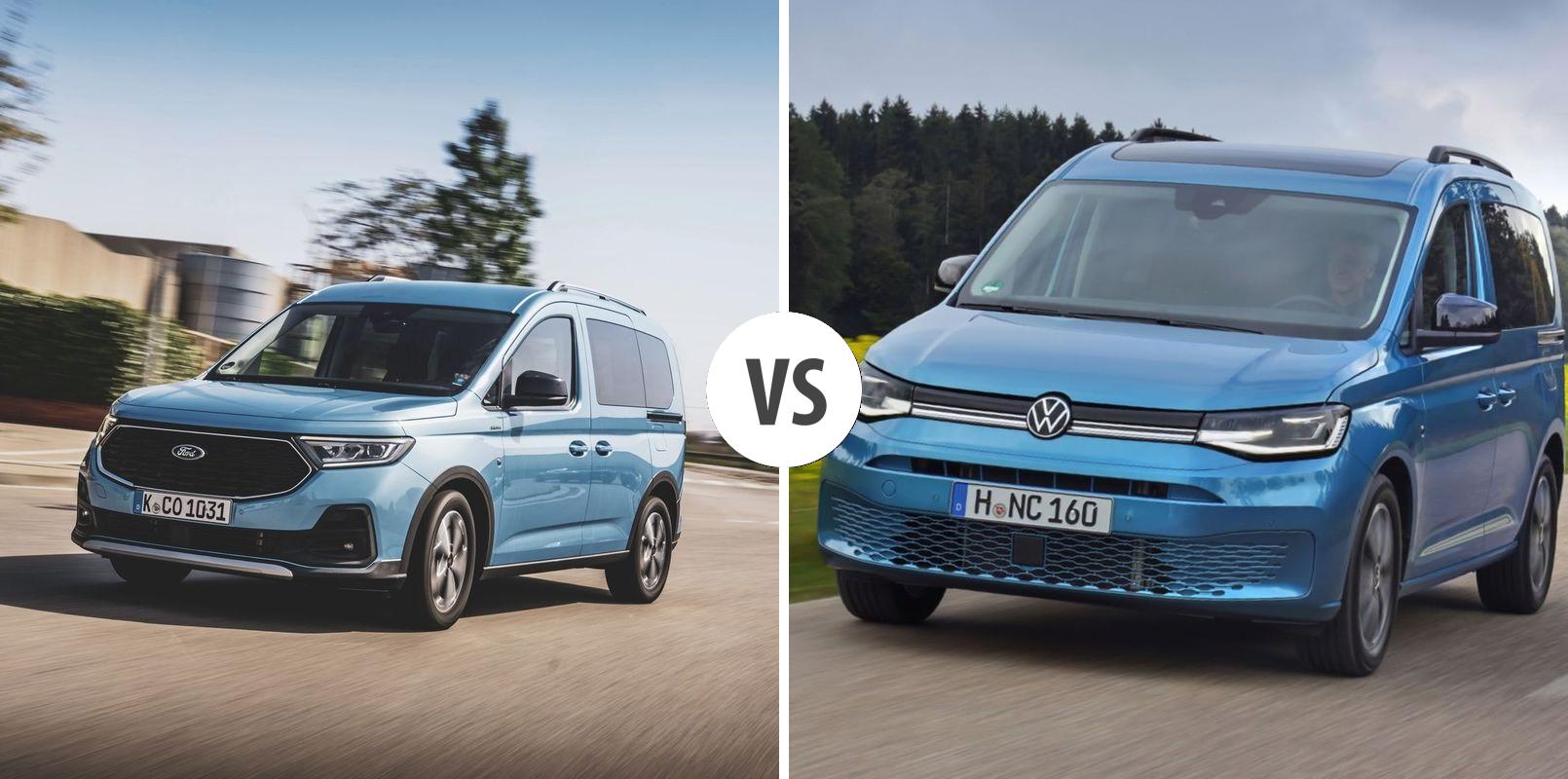 Ford Tourneo Connect vs VW Caddy - Differences and prices compared