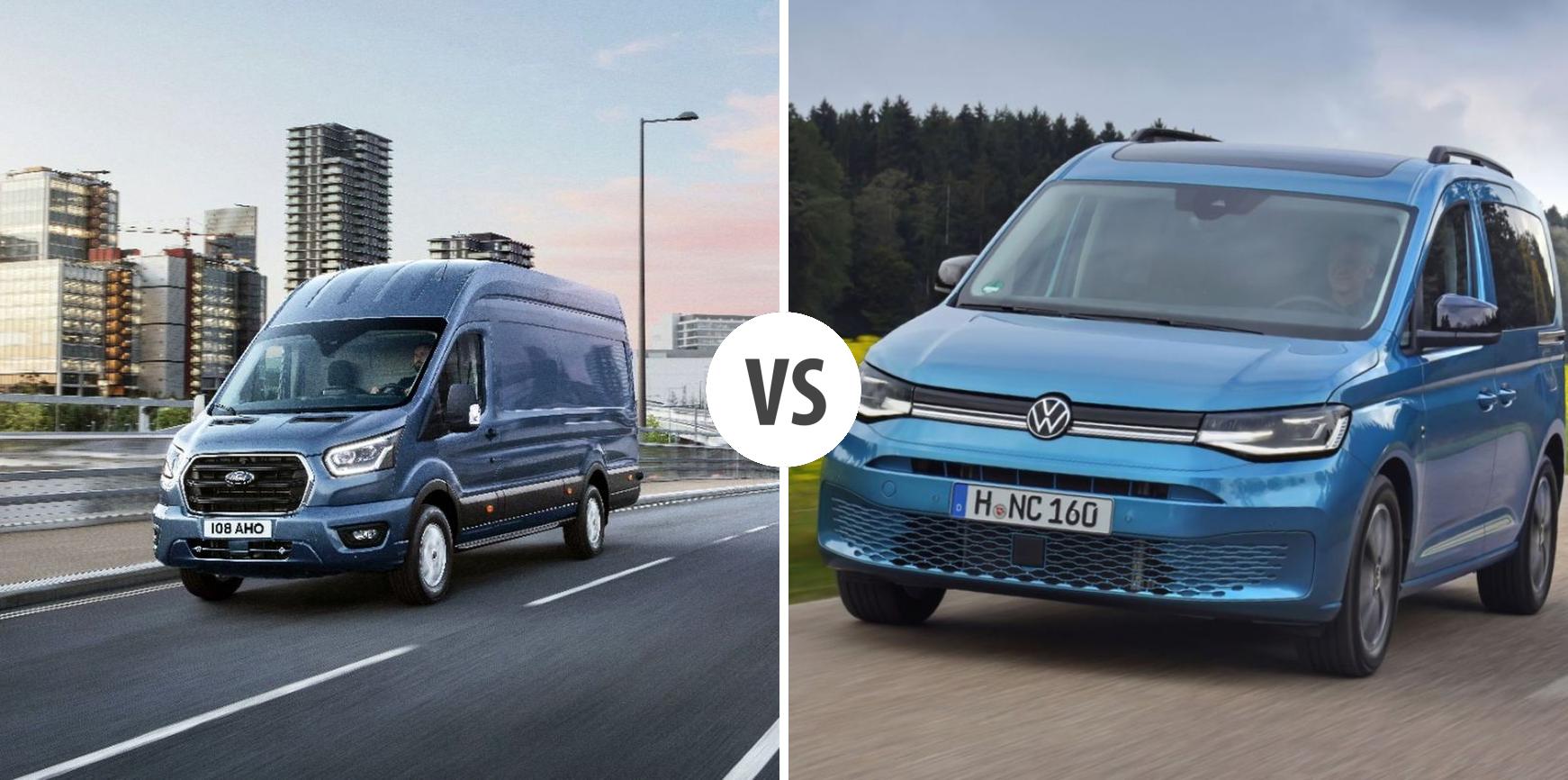 Ford Transit Custom Camper vs VW Caddy - Differences and prices compared