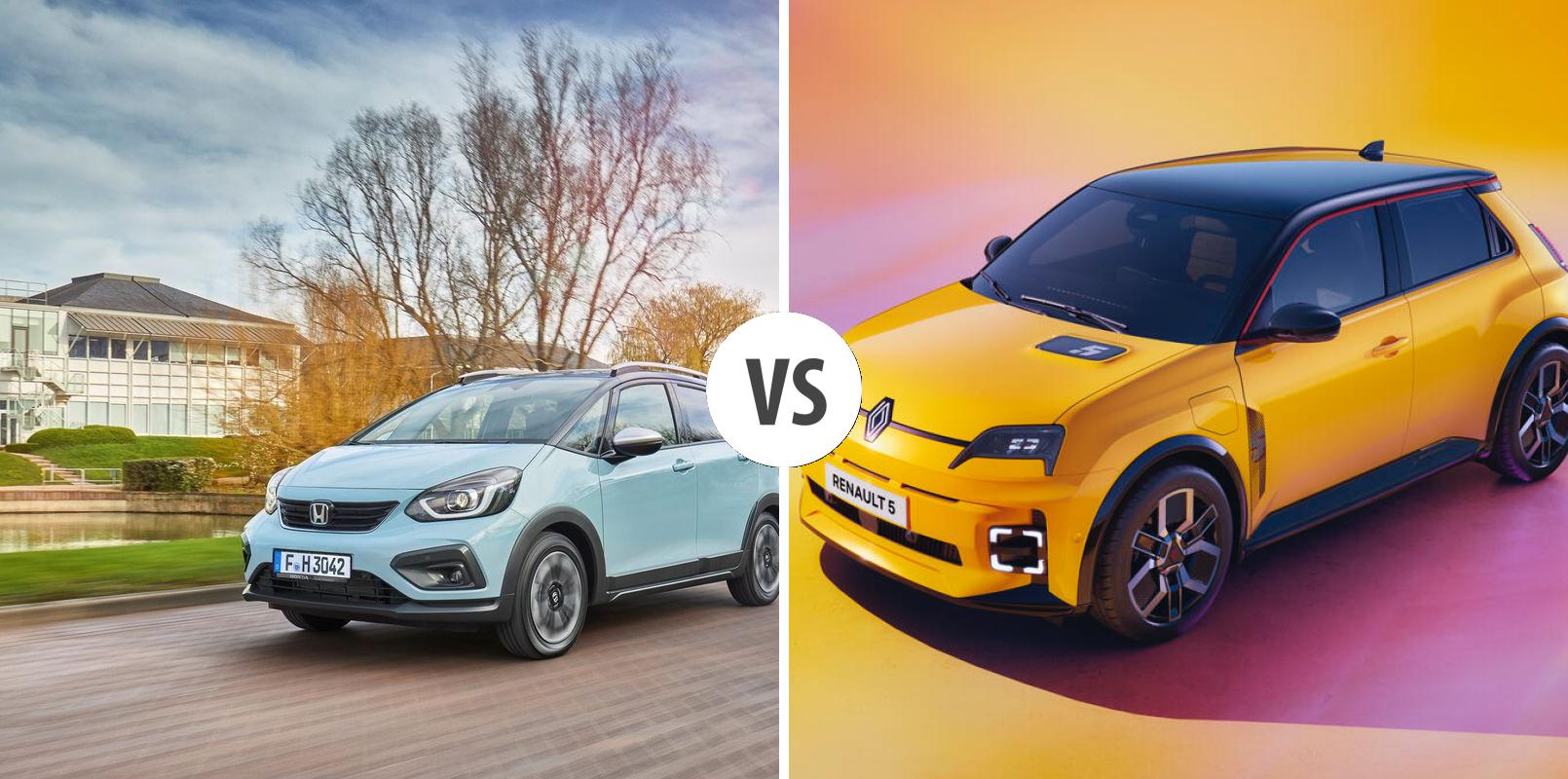 Honda Jazz vs Renault R5 comparison - differences, prices & technical data