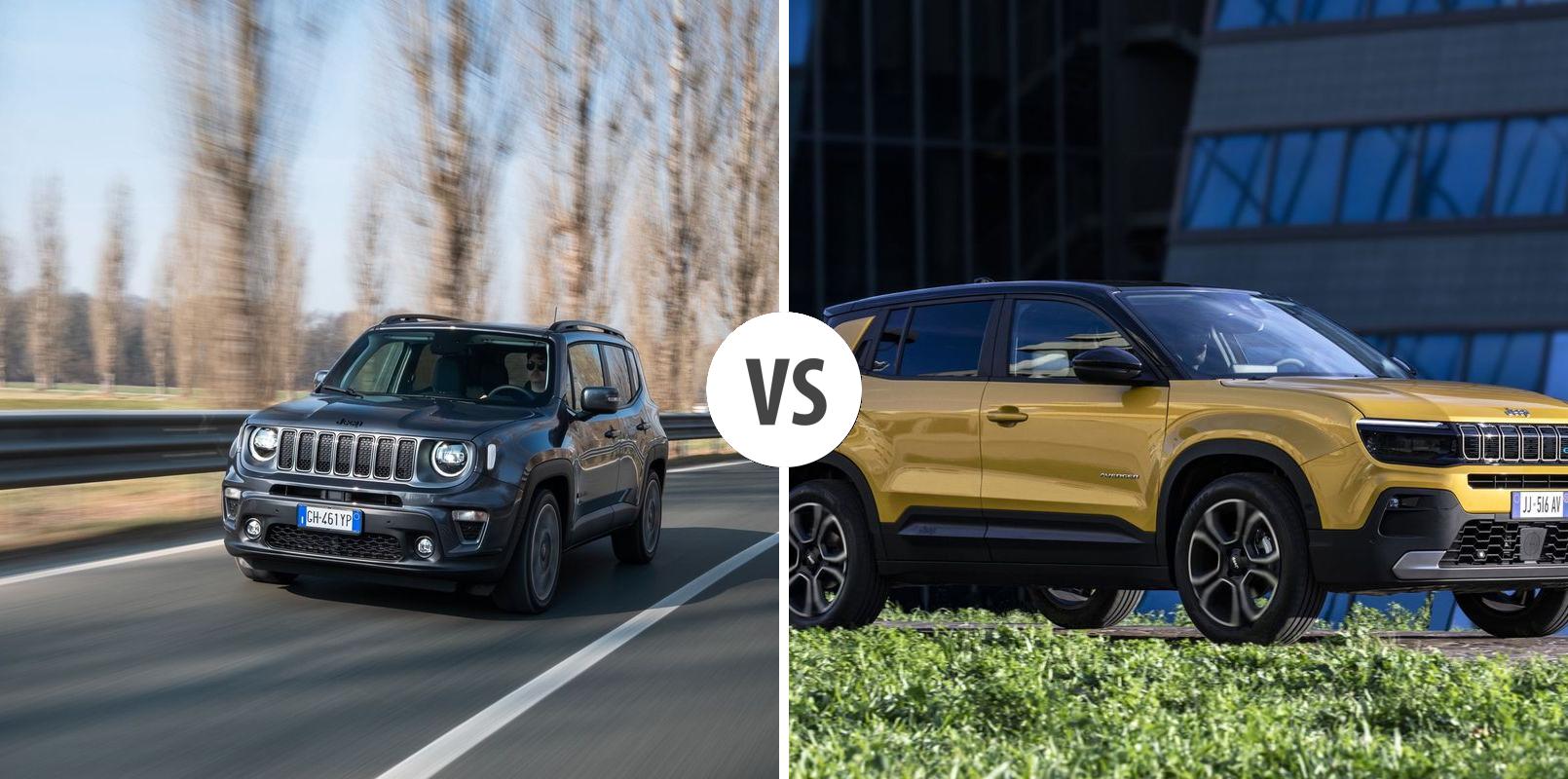 Jeep Renegade vs Jeep Avenger comparison - differences, prices ...