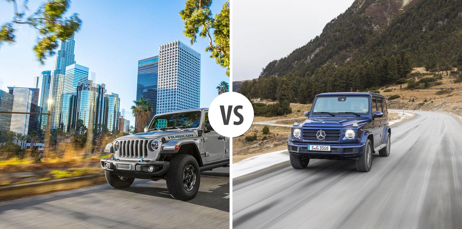 Jeep Wrangler vs Mercedes G Class comparison - differences, prices ...