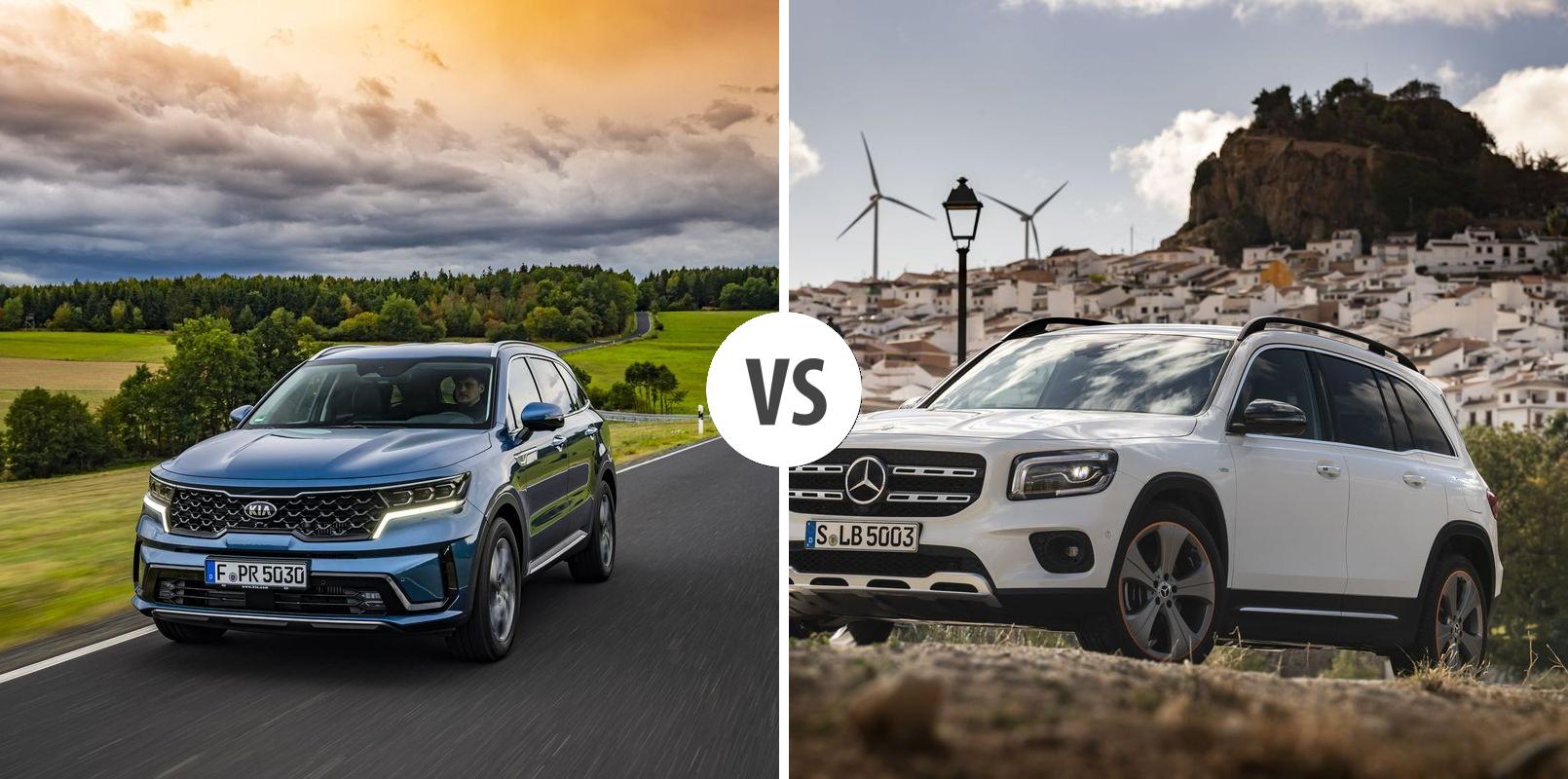Kia Sorento vs Mercedes GLB comparison - differences, prices ...