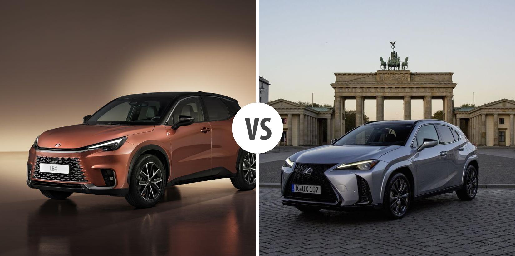Lexus LBX vs Lexus UX - Differences and prices compared