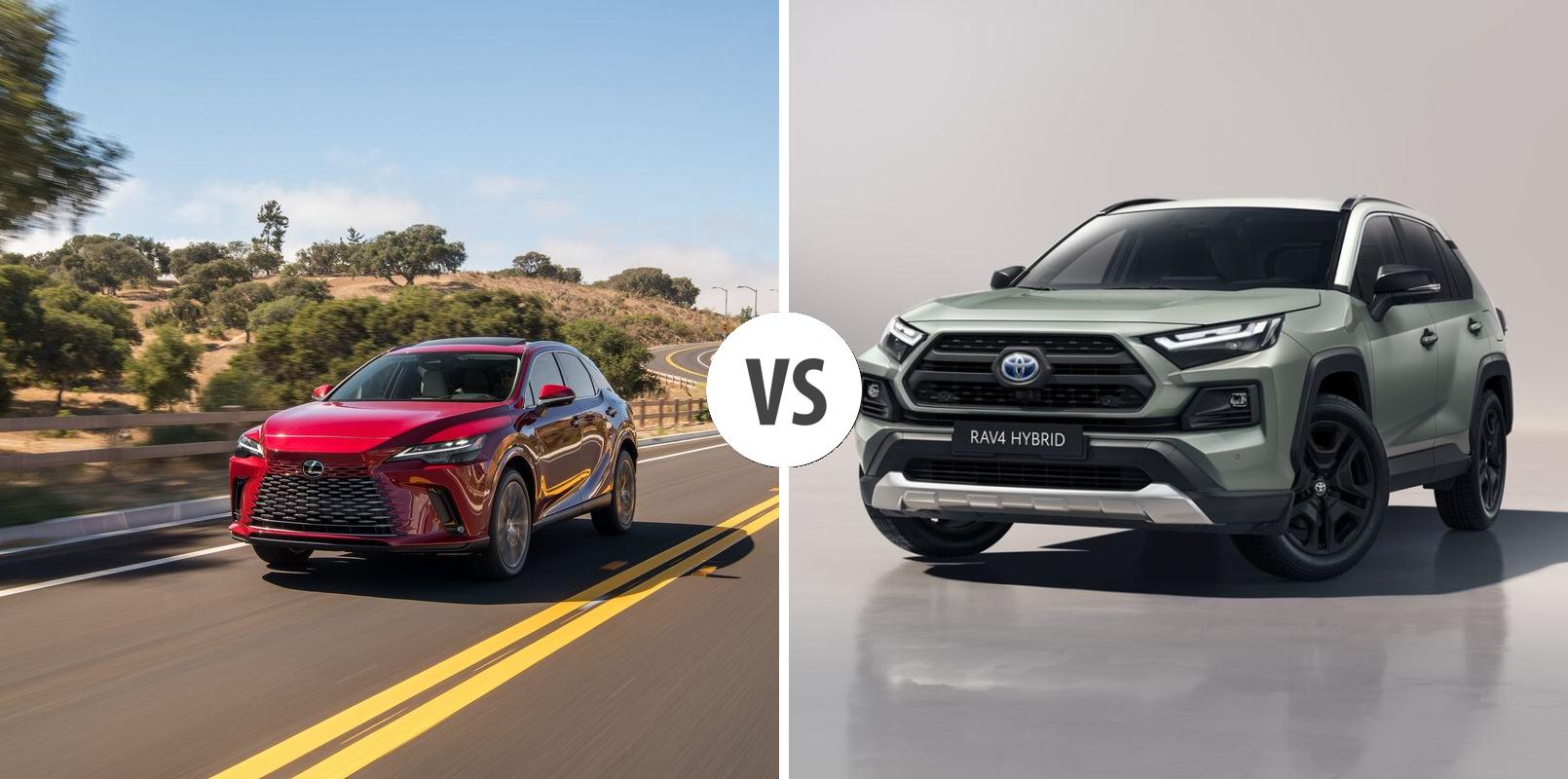 Lexus RX vs Toyota RAV4 comparison - differences, prices & technical data