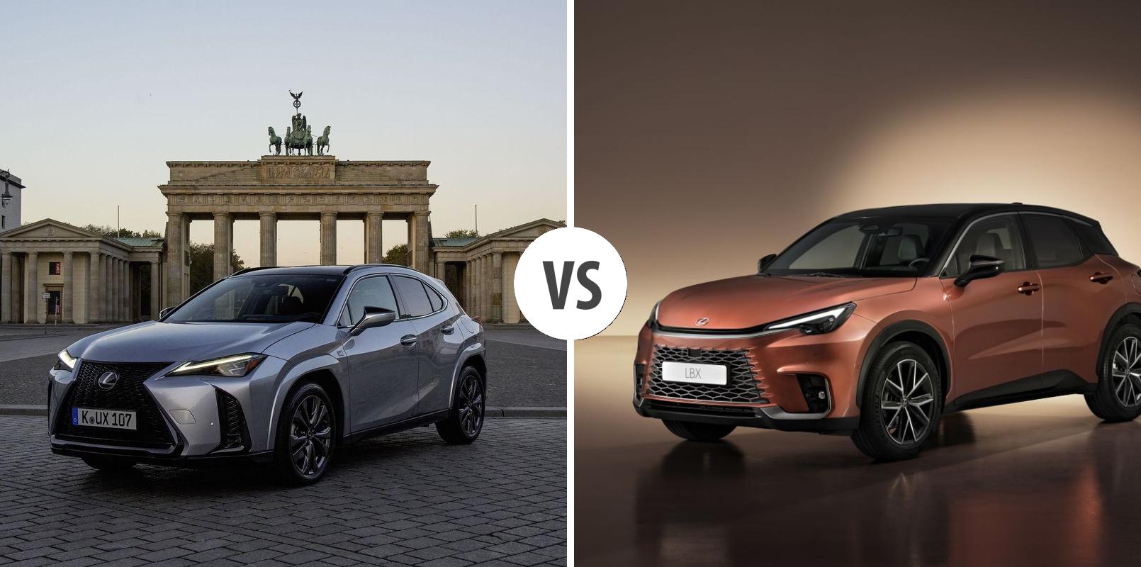 Lexus UX vs Lexus LBX comparison - differences, prices & technical data