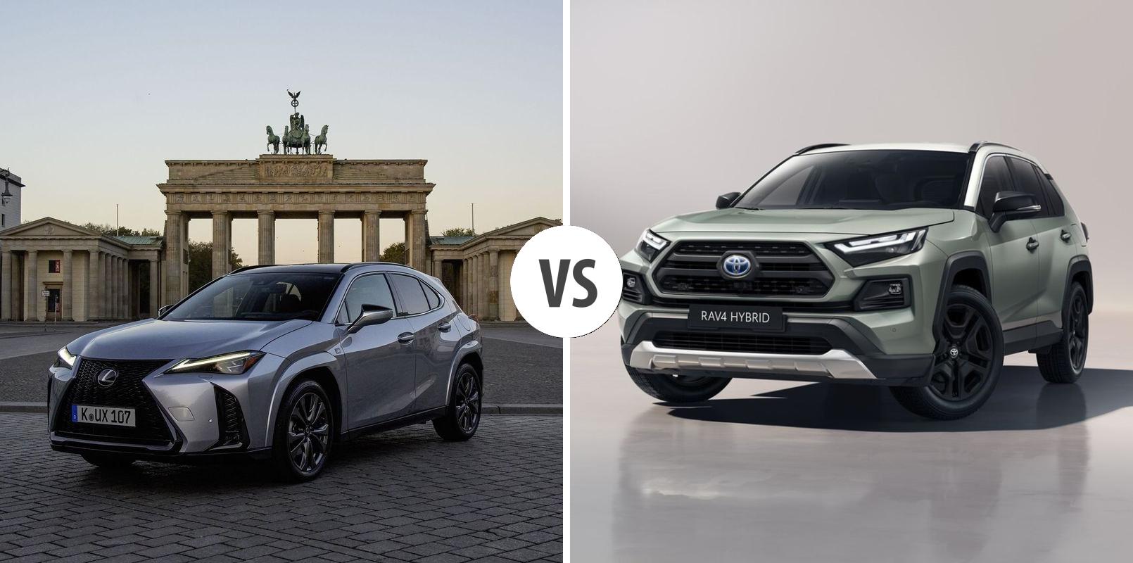 Lexus UX vs Toyota RAV4 - Differences and prices compared