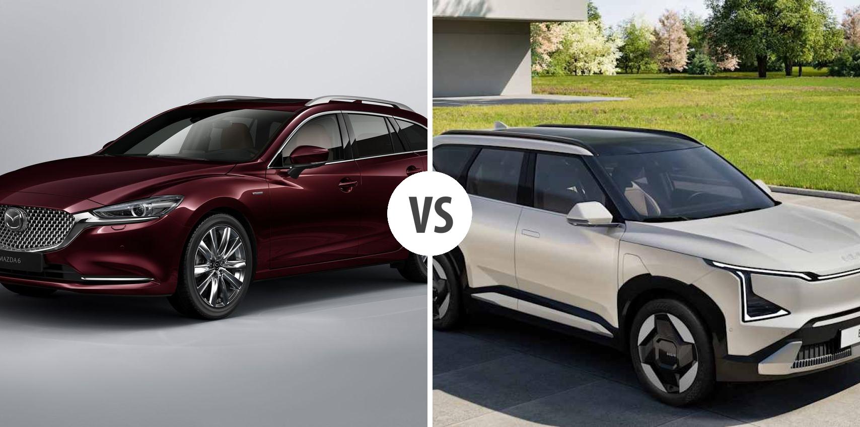 Mazda 6 Estate vs Kia EV5 comparison - differences, prices & technical data
