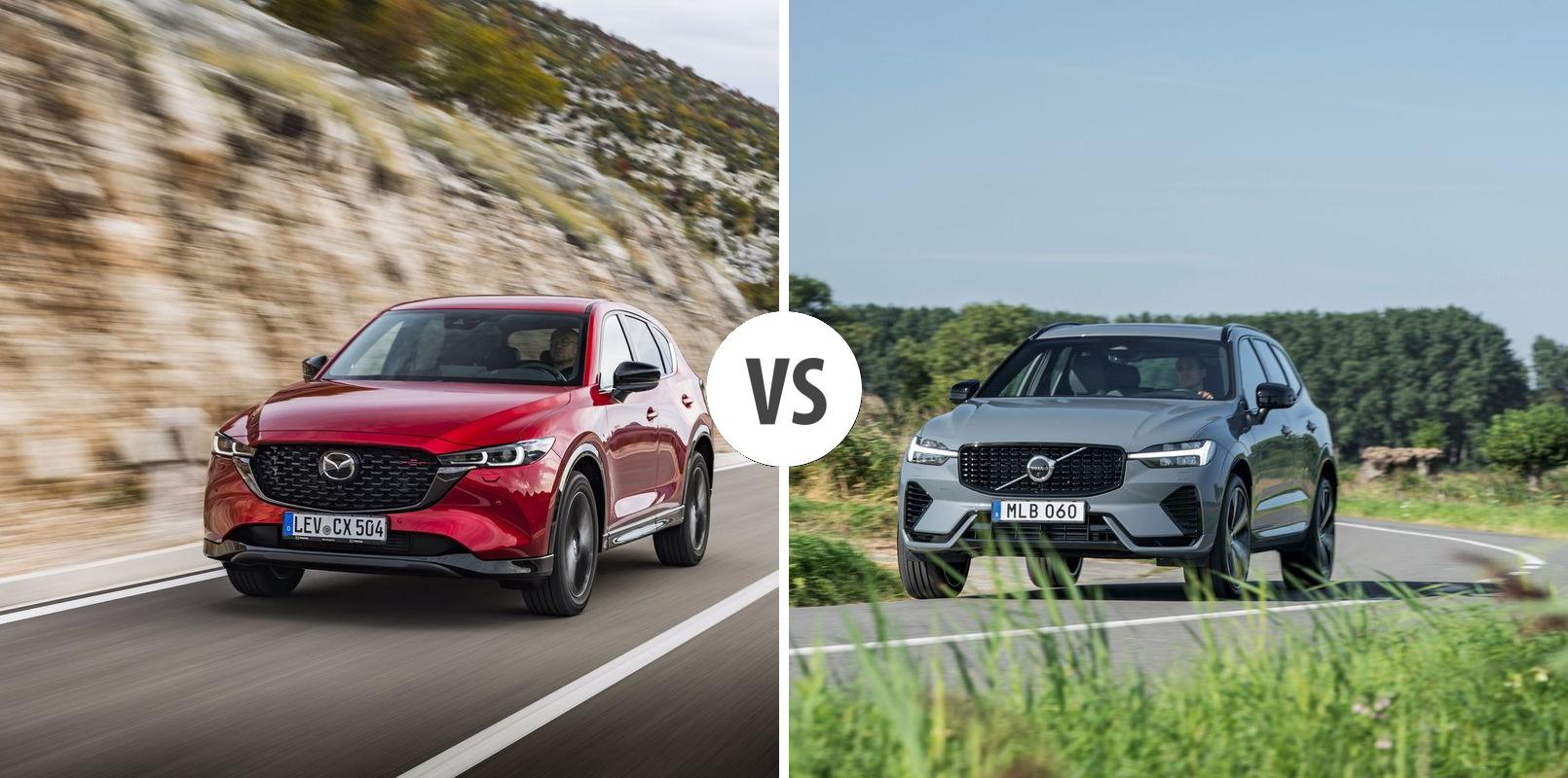 Mazda CX-5 vs Volvo XC60 comparison - differences, prices & technical data