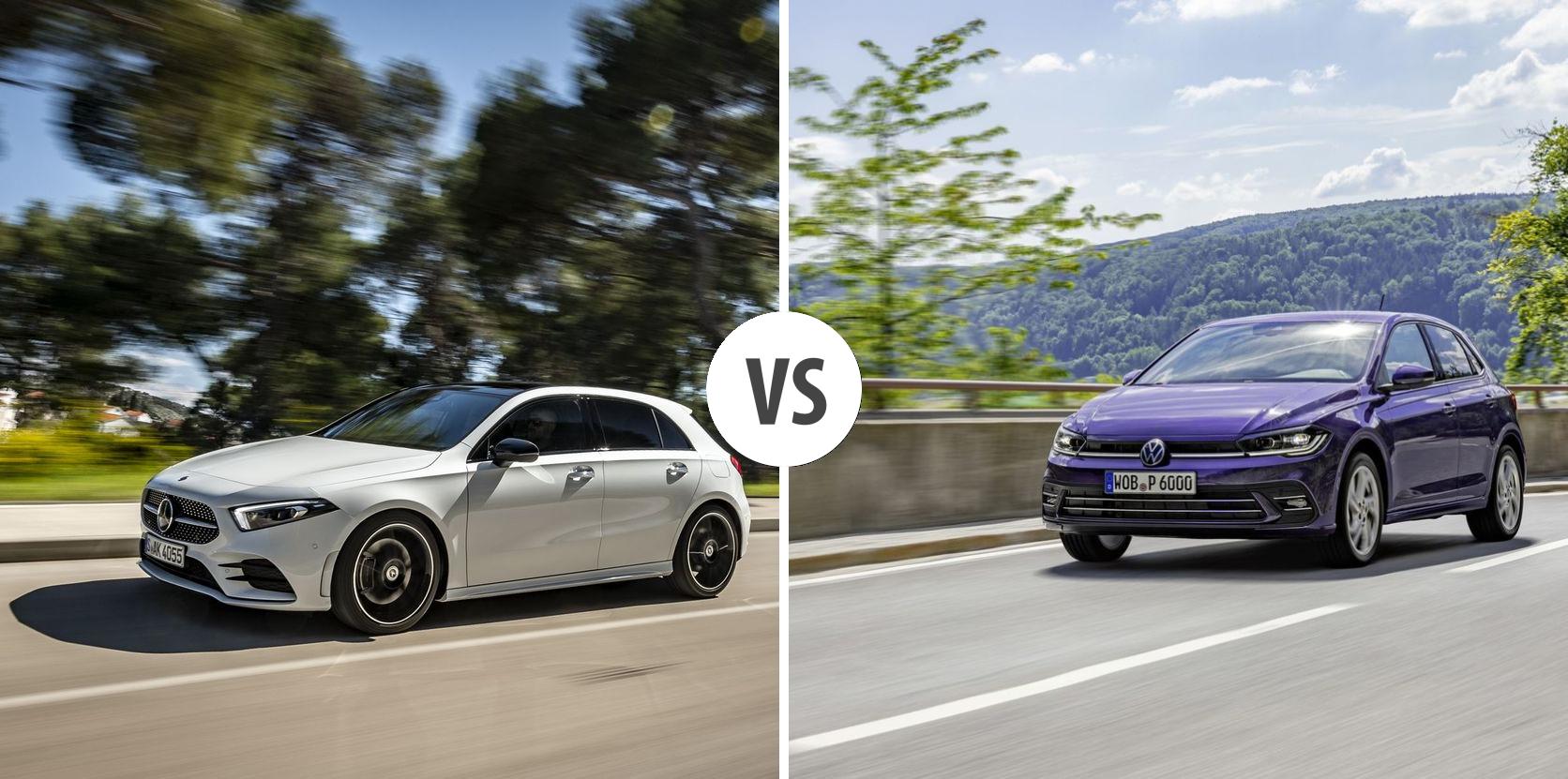 Mercedes A Class vs VW Polo comparison - differences, prices ...