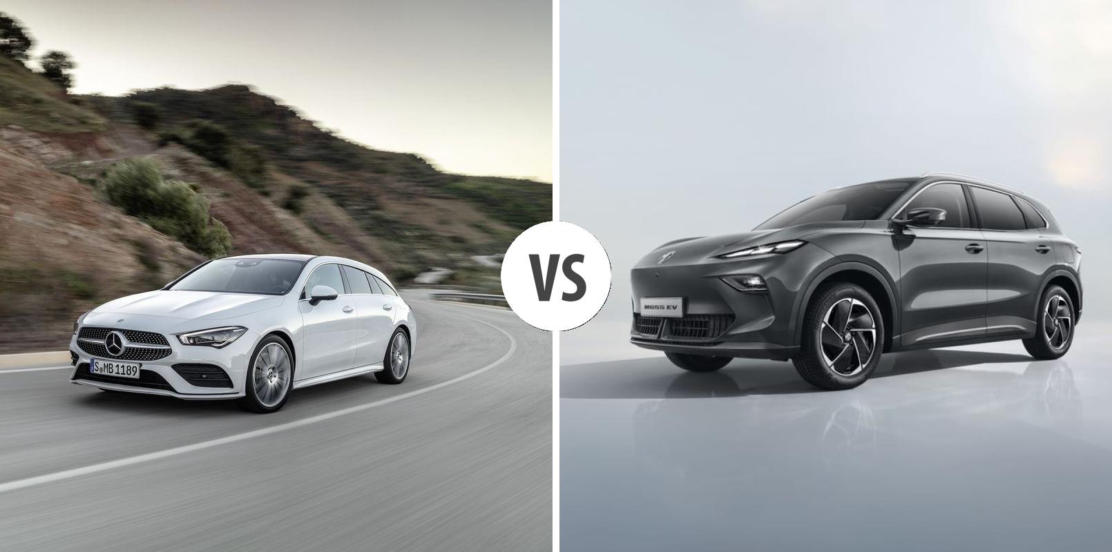 Mercedes CLA Shooting Brake vs MG MGS5 EV comparison - differences ...