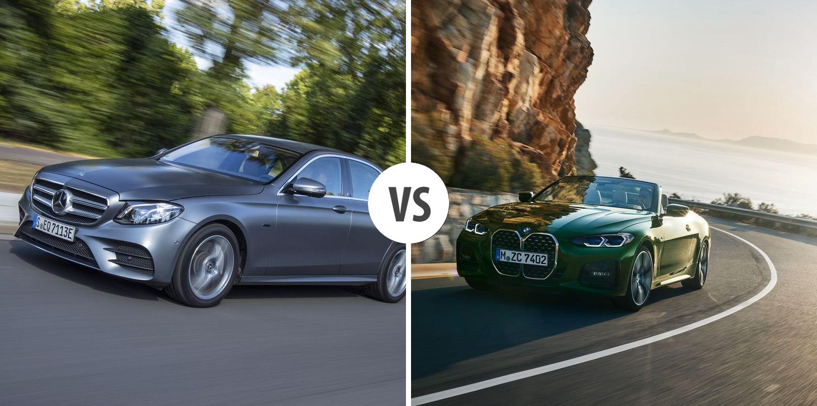 Mercedes E Class vs BMW 4 Series Convertible – Specs, differences & prices compared | DriveDuel UK