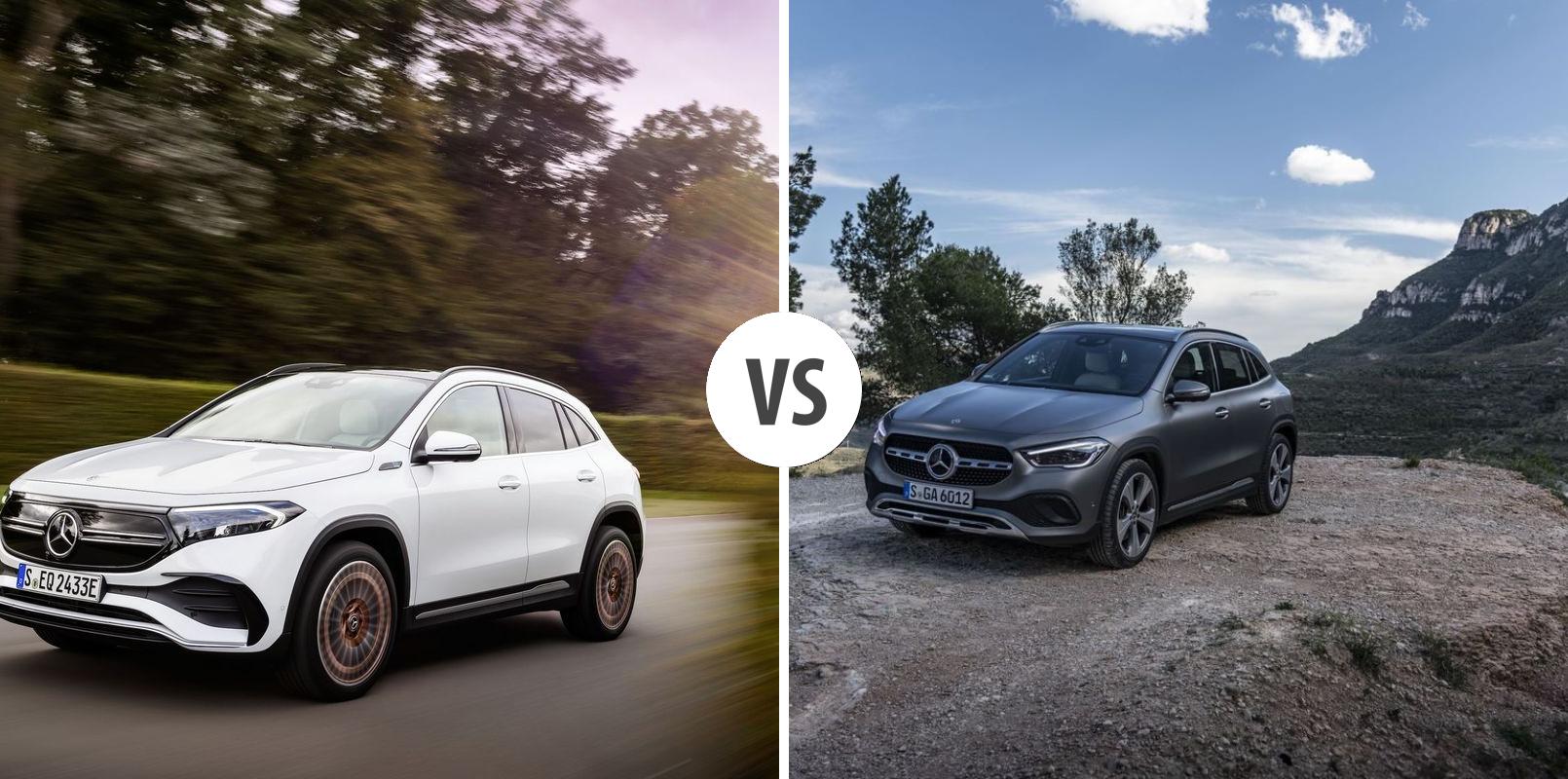 Mercedes EQA vs Mercedes GLA - Differences and prices compared