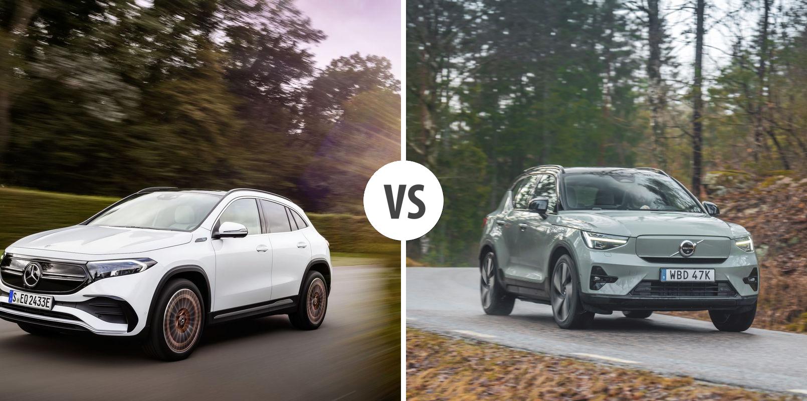 Mercedes EQA vs Volvo EX40 comparison - differences, prices & technical ...