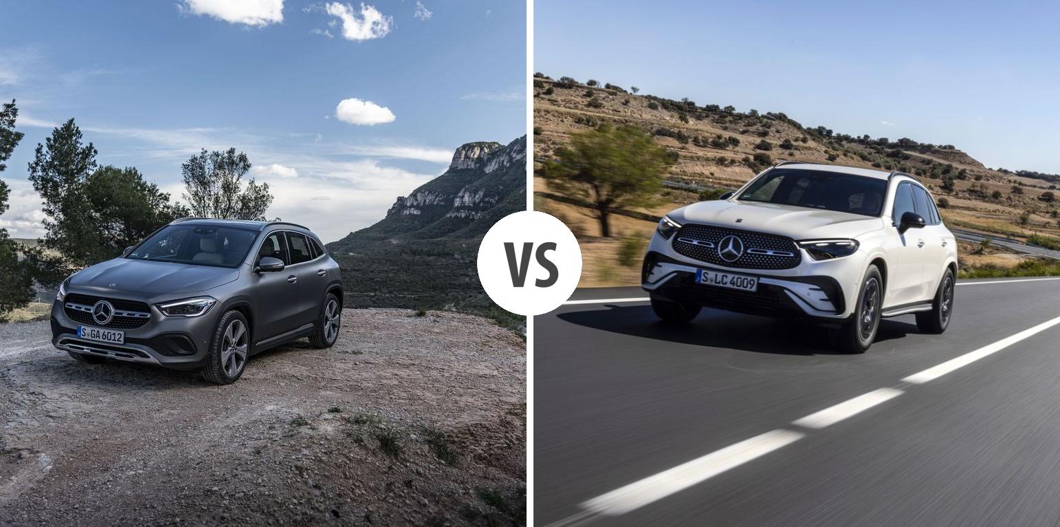 Mercedes GLA vs Mercedes GLC - Differences and prices compared