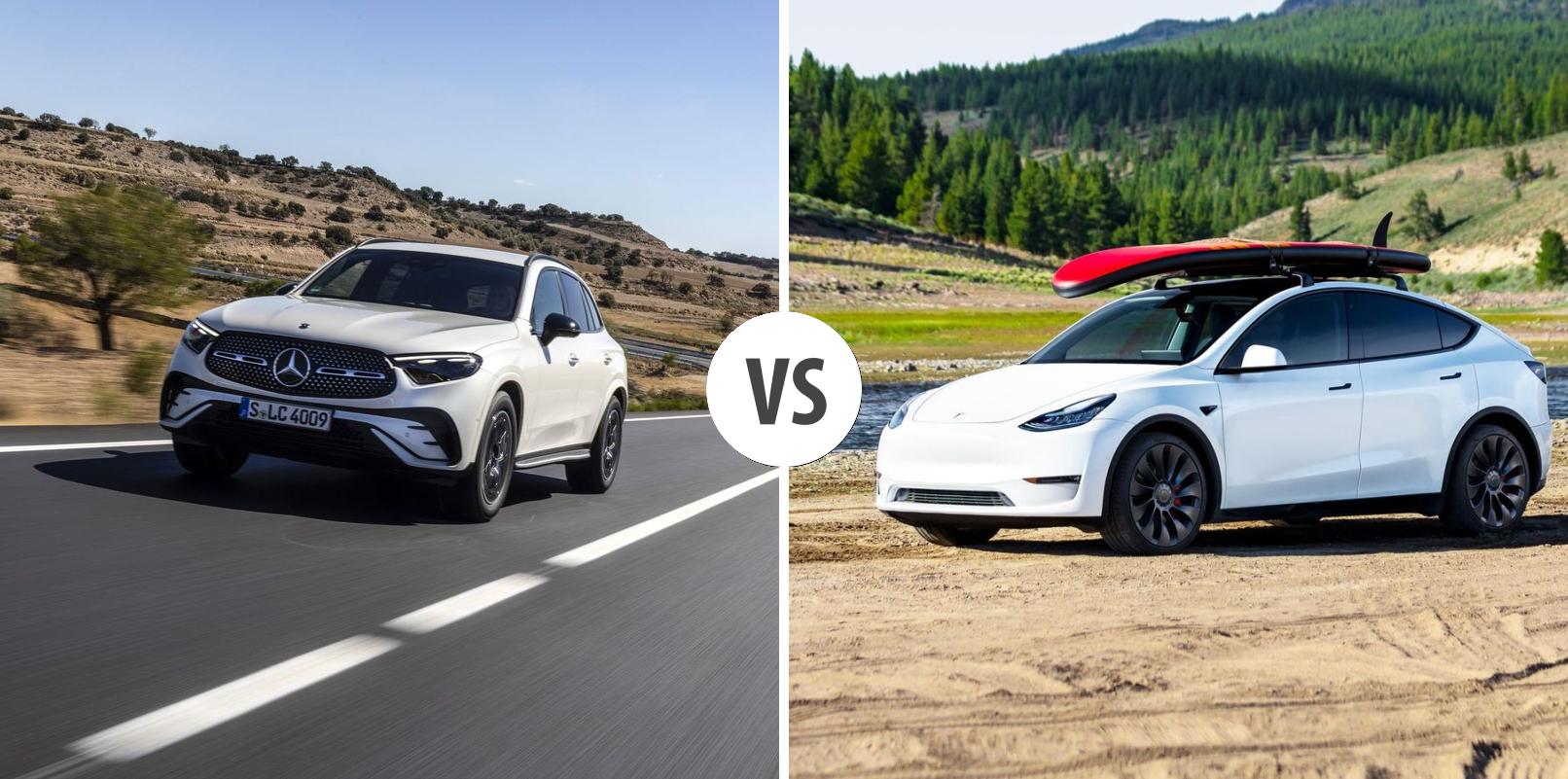 Mercedes GLC vs Tesla Model Y comparison - differences, prices ...