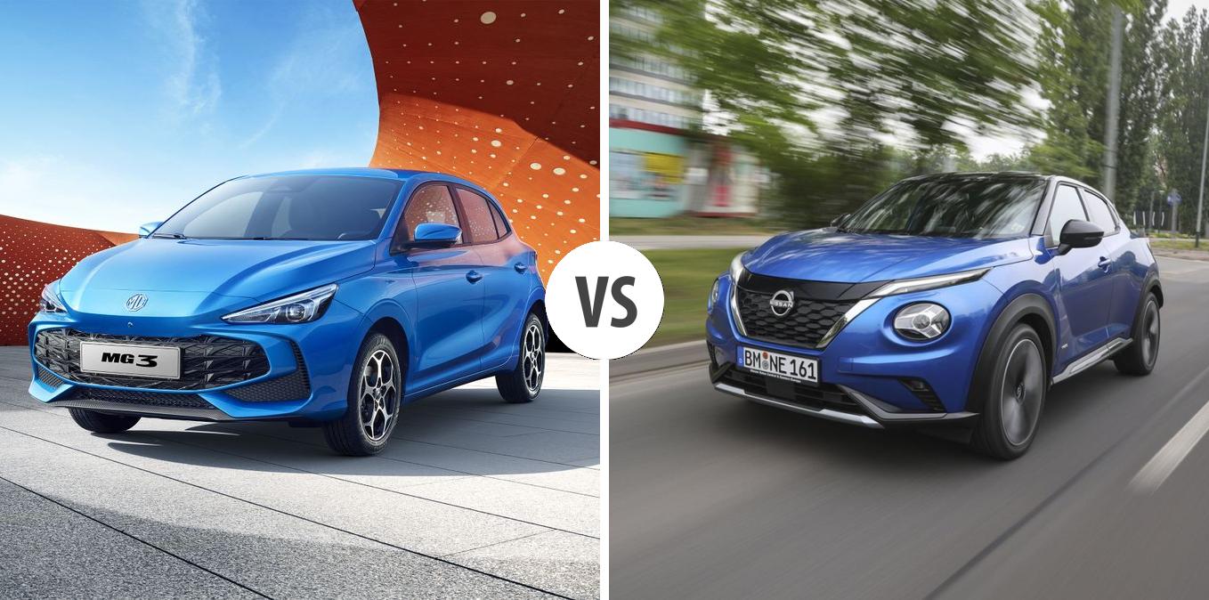 MG MG3 vs Nissan Juke - Differences and prices compared