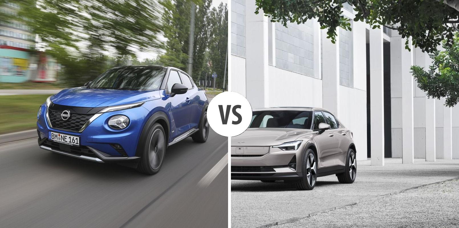 Nissan Juke vs Polestar 2 – Which car is better? Specs, differences & prices compared | DriveDuel UK