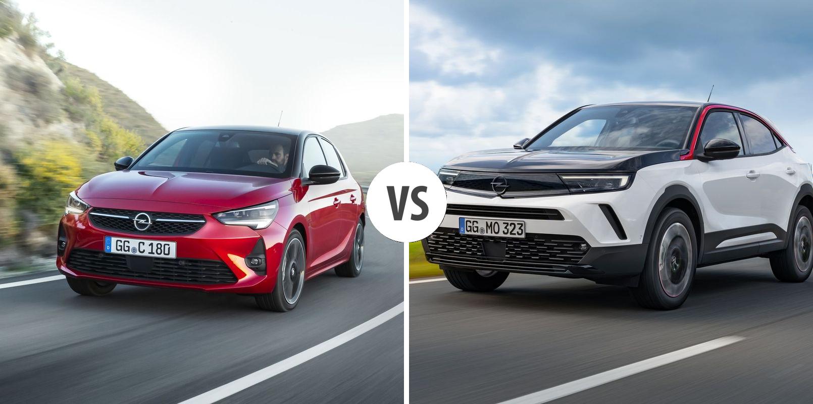 Vauxhall Corsa vs Vauxhall Mokka - Differences and prices compared
