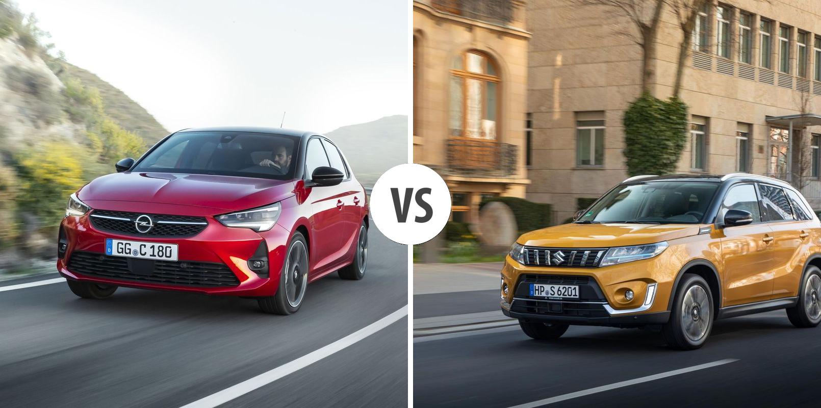 Vauxhall Corsa vs Suzuki Vitara - Differences and prices compared