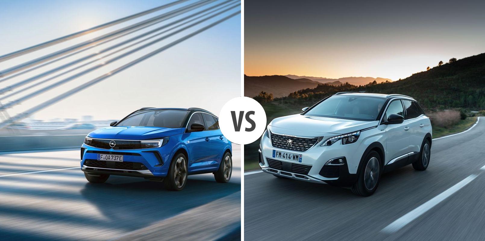 Vauxhall Grandland vs Peugeot 3008 - Differences and prices compared