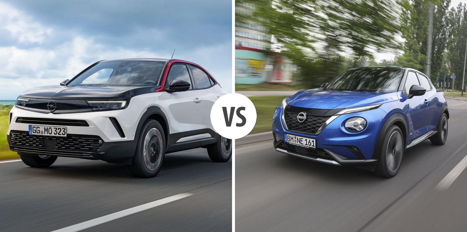 Vauxhall Mokka vs Nissan Juke comparison - differences, prices ...