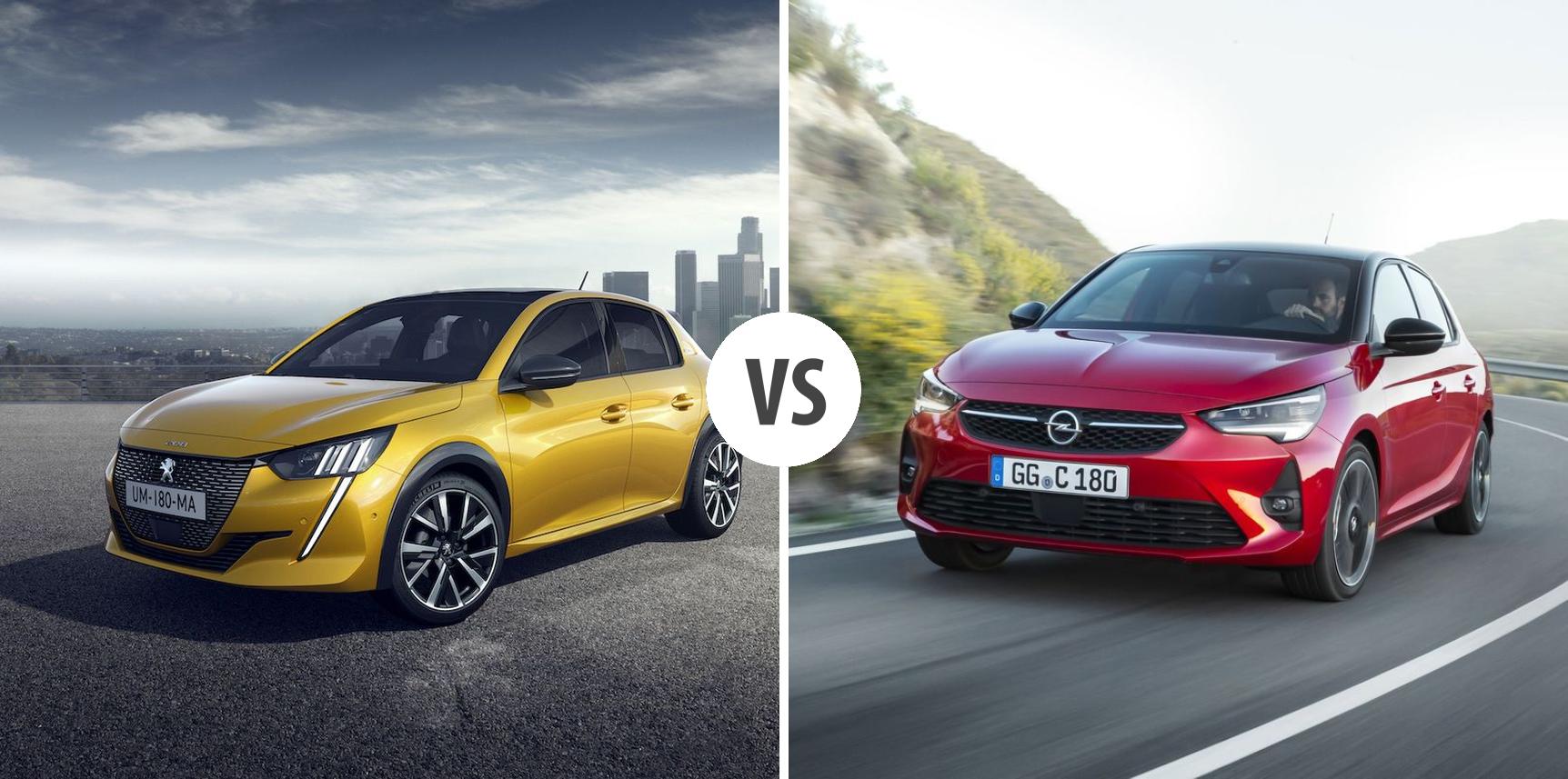 Peugeot 208 vs Vauxhall Corsa - Differences and prices compared