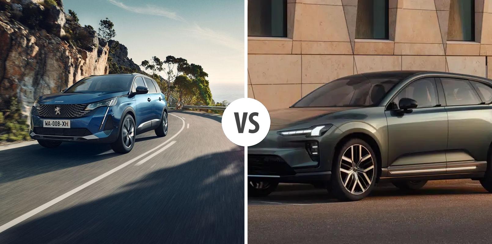 Peugeot 5008 vs Volvo EX60 comparison - differences, prices & technical ...