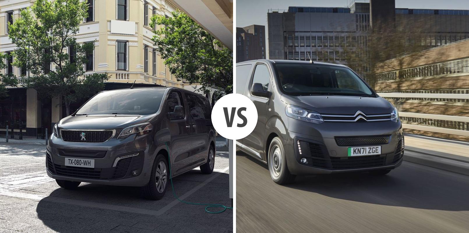 Peugeot Traveller vs Citroen Spacetourer comparison - differences ...