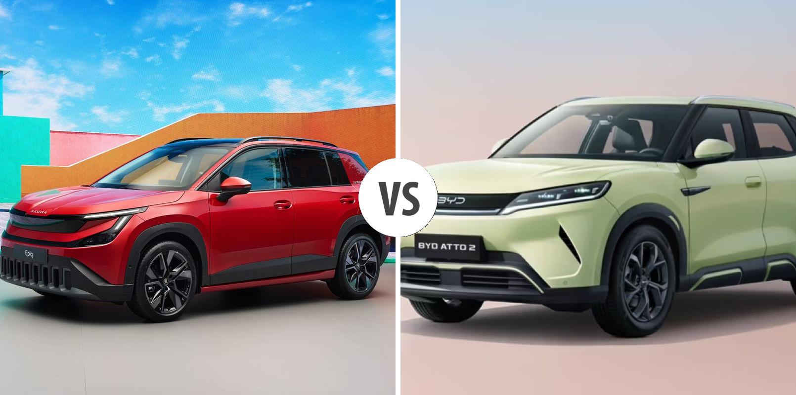 Skoda Epiq vs BYD Atto 2 comparison - differences, prices & technical data