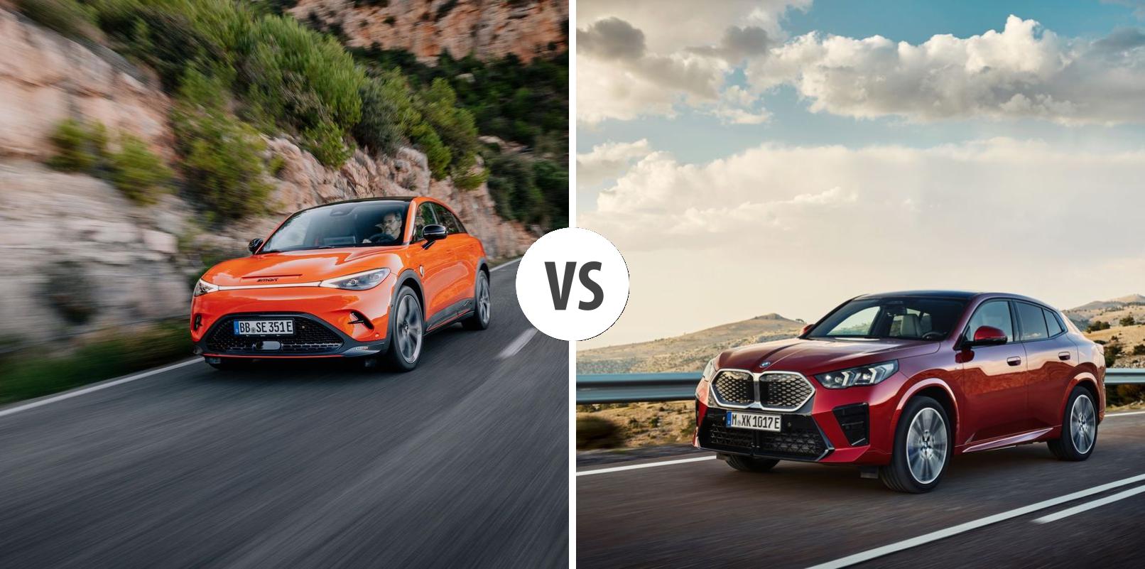 smart #3 vs BMW iX2 - Differences and prices compared