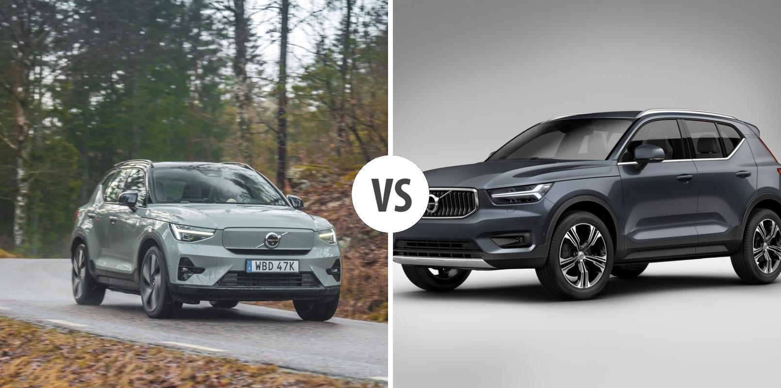 Volvo EX40 vs Volvo XC40 - Differences and prices compared