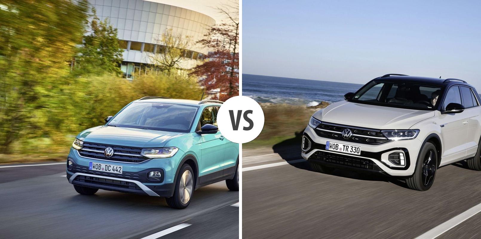 VW T-Cross vs VW T-Roc – Which car is better? Specs, differences ...